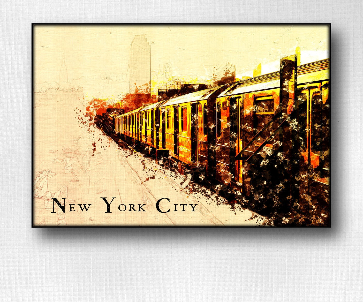 POSTER New York City Subway Poster Mta Print NYC Wall Decor ny subway ...