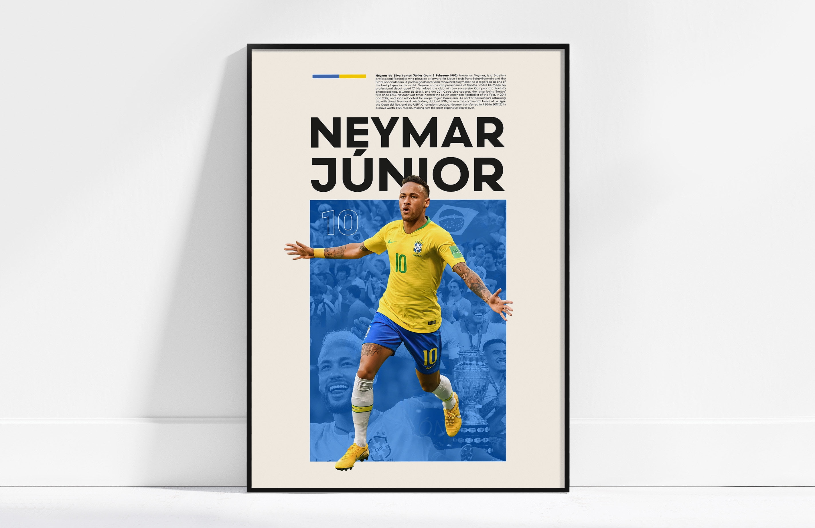 POSTER Neymar Poster for Soccer fans Brazilian Soccer Poster-UNFRAMED ...