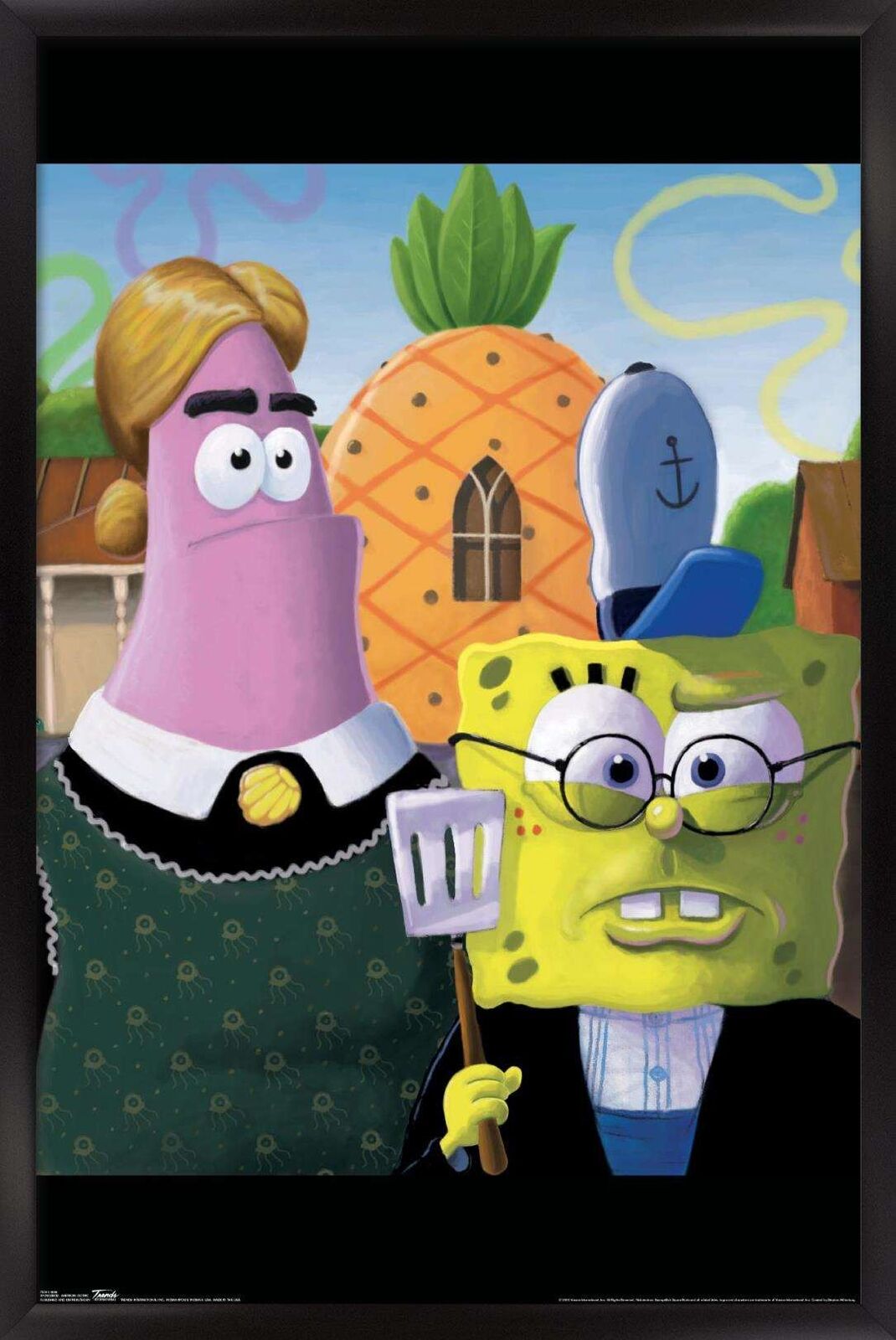 POSTER Nickelodeon Spongebob - American Gothic Poster-12x18-UNFRAMED ...