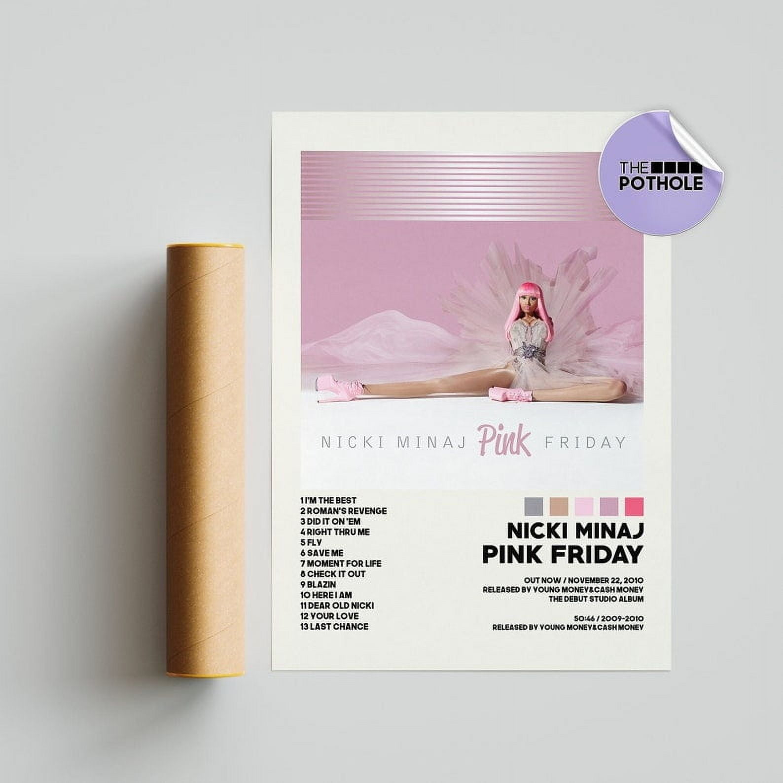 POSTER Nicki Minaj Posters / Pink Friday Poster, Tracklist Album Cover Poster, Print Wall Art ...