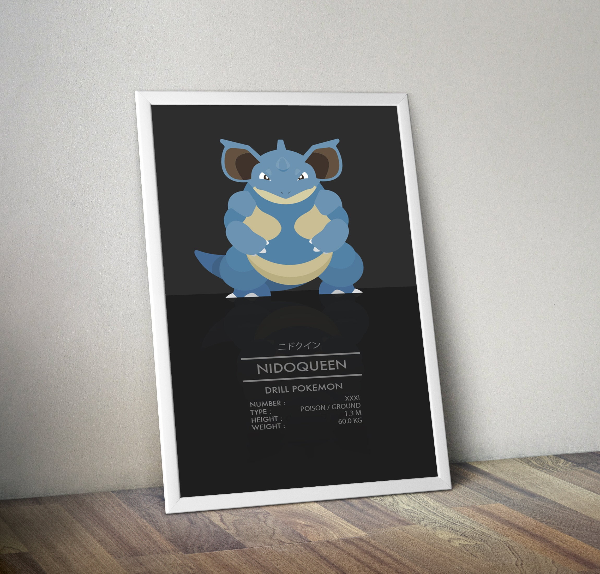 POSTER Nidoqueen Pokemon Poster Pokemon Decor Pokemon Wall Art Pokemon ...