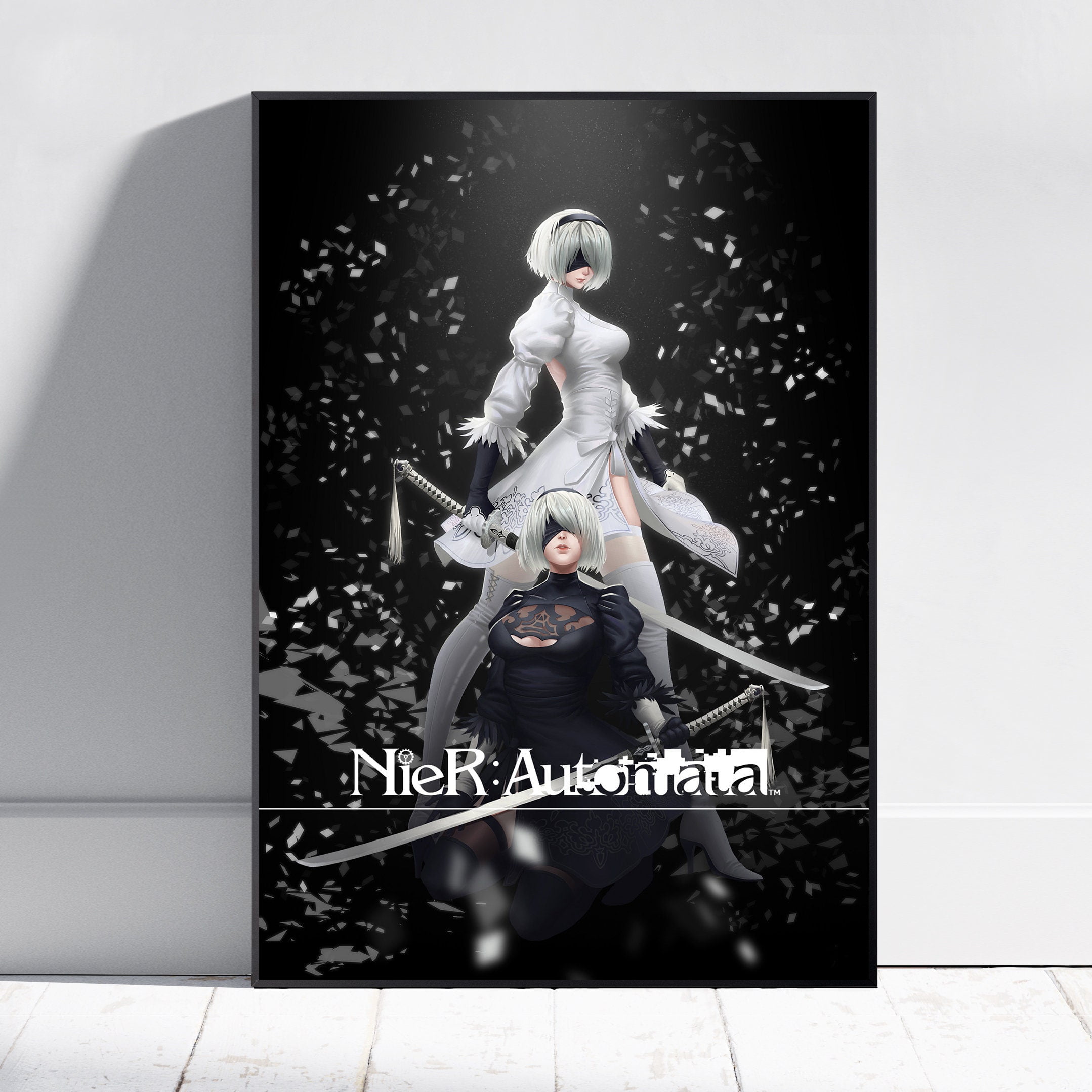 POSTER Nier Automata Poster, 2B Wall Art, Game Poster Gift, HQ Wall ...