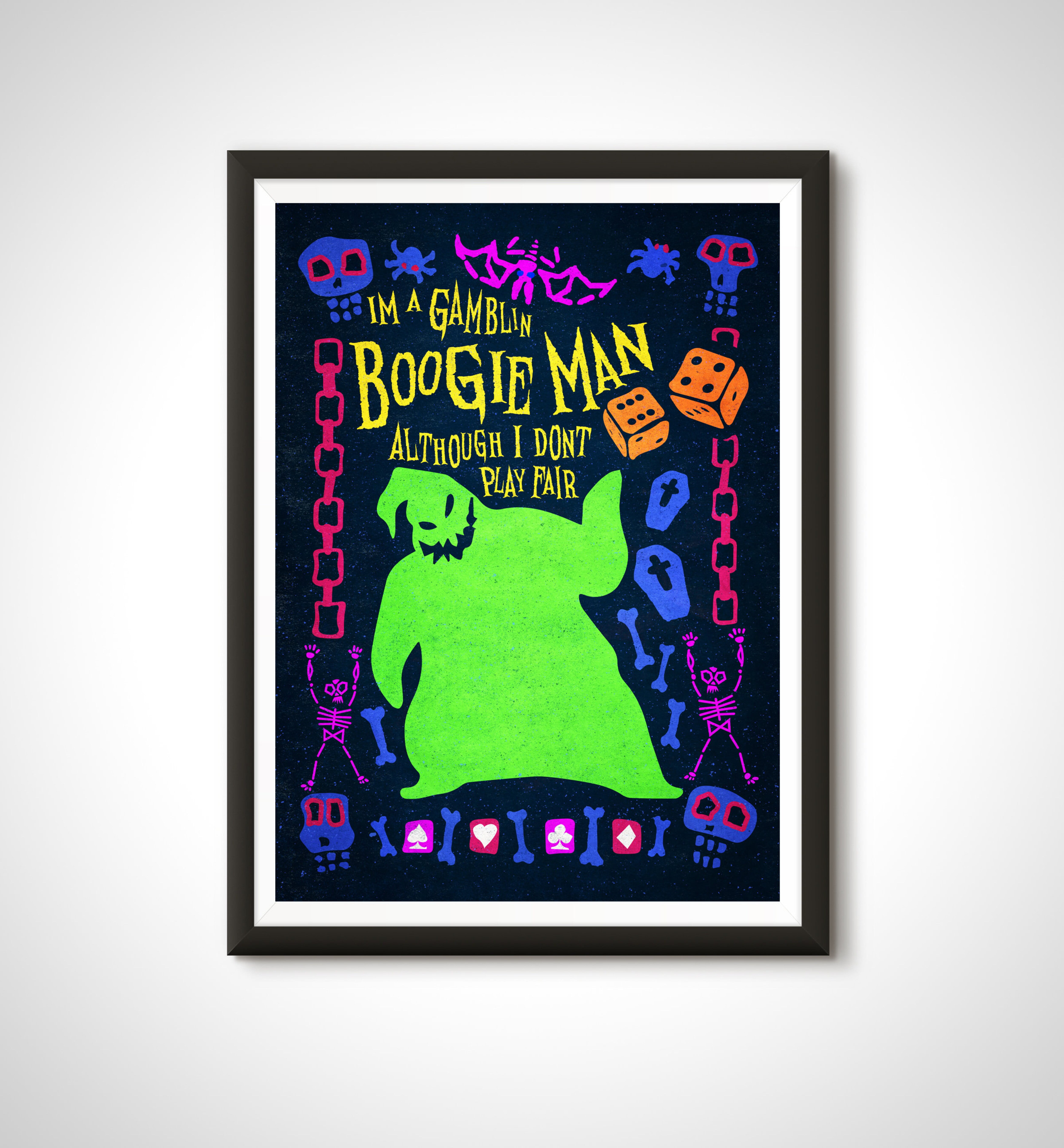 POSTER Nightmare Before Christmas Movie Poster Oogie Boogie Tim Burton ...