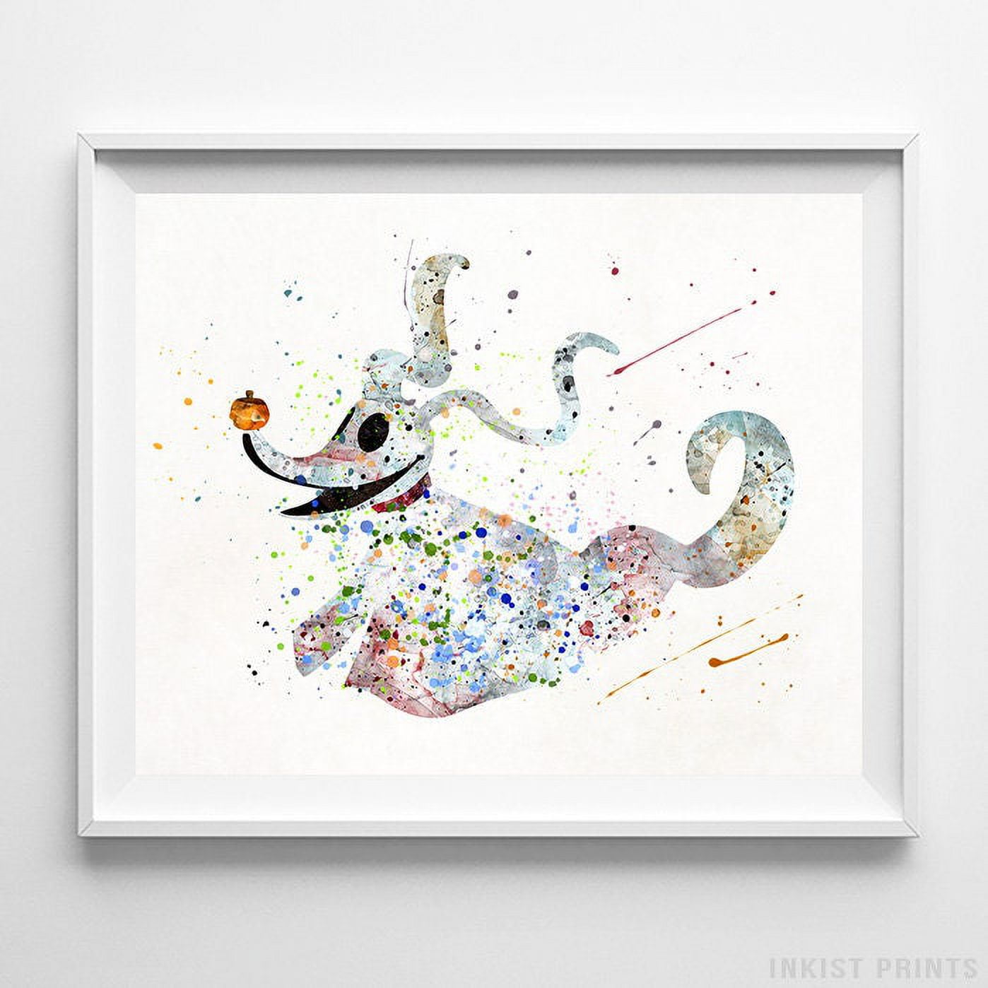 POSTER Nightmare Before Christmas, Zero Print, Tim Burton Poster ...