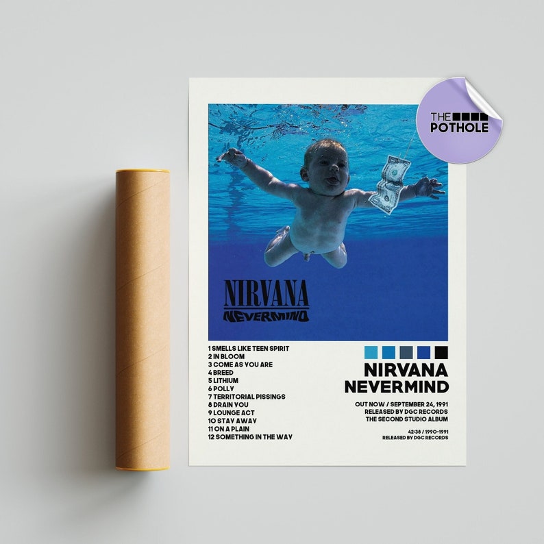 POSTER Nirvana Posters / Nevermind Poster / Nirvana, Nevermind, Album ...