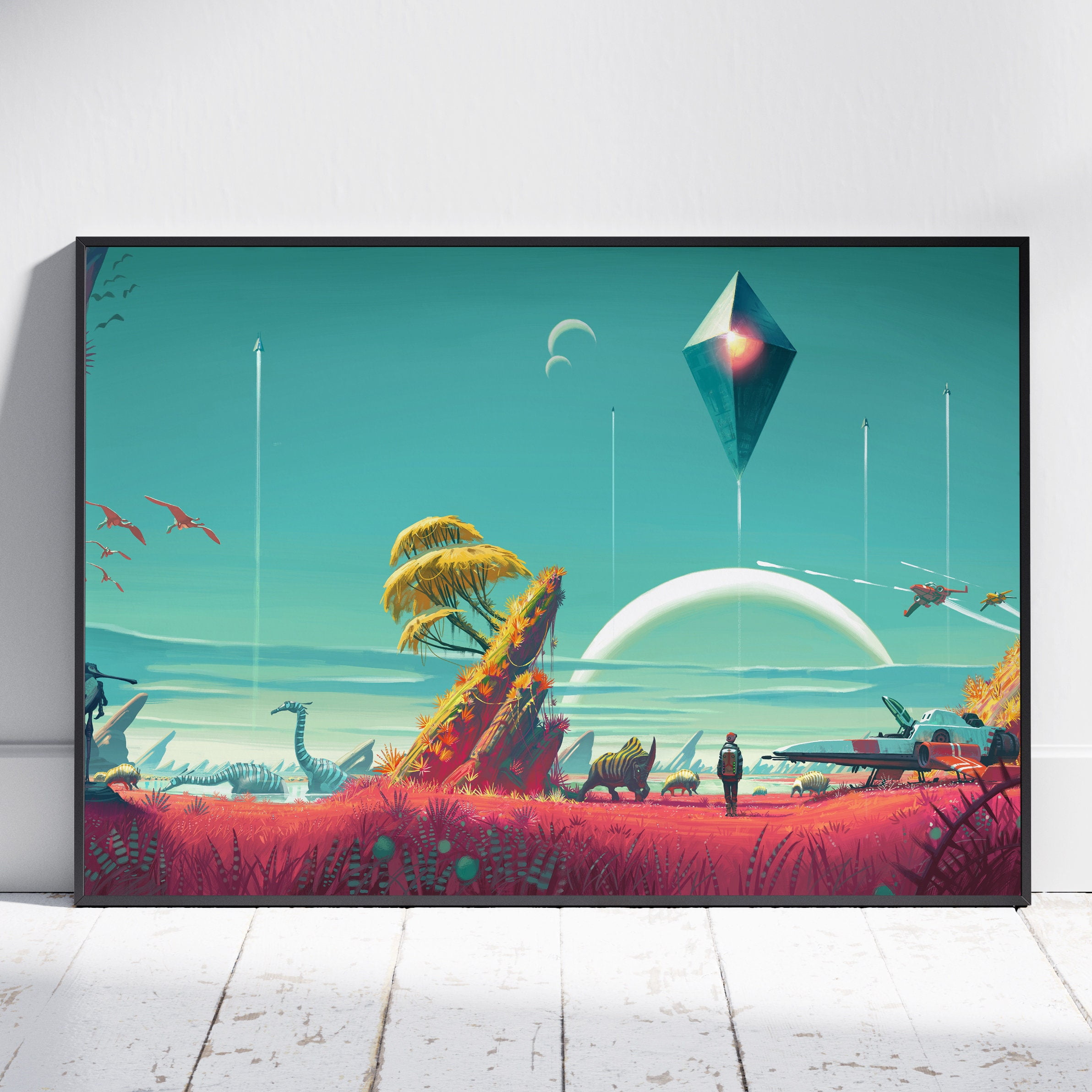 POSTER No Man's Sky Poster, The Traveller Wall Art, Game Poster Gift ...