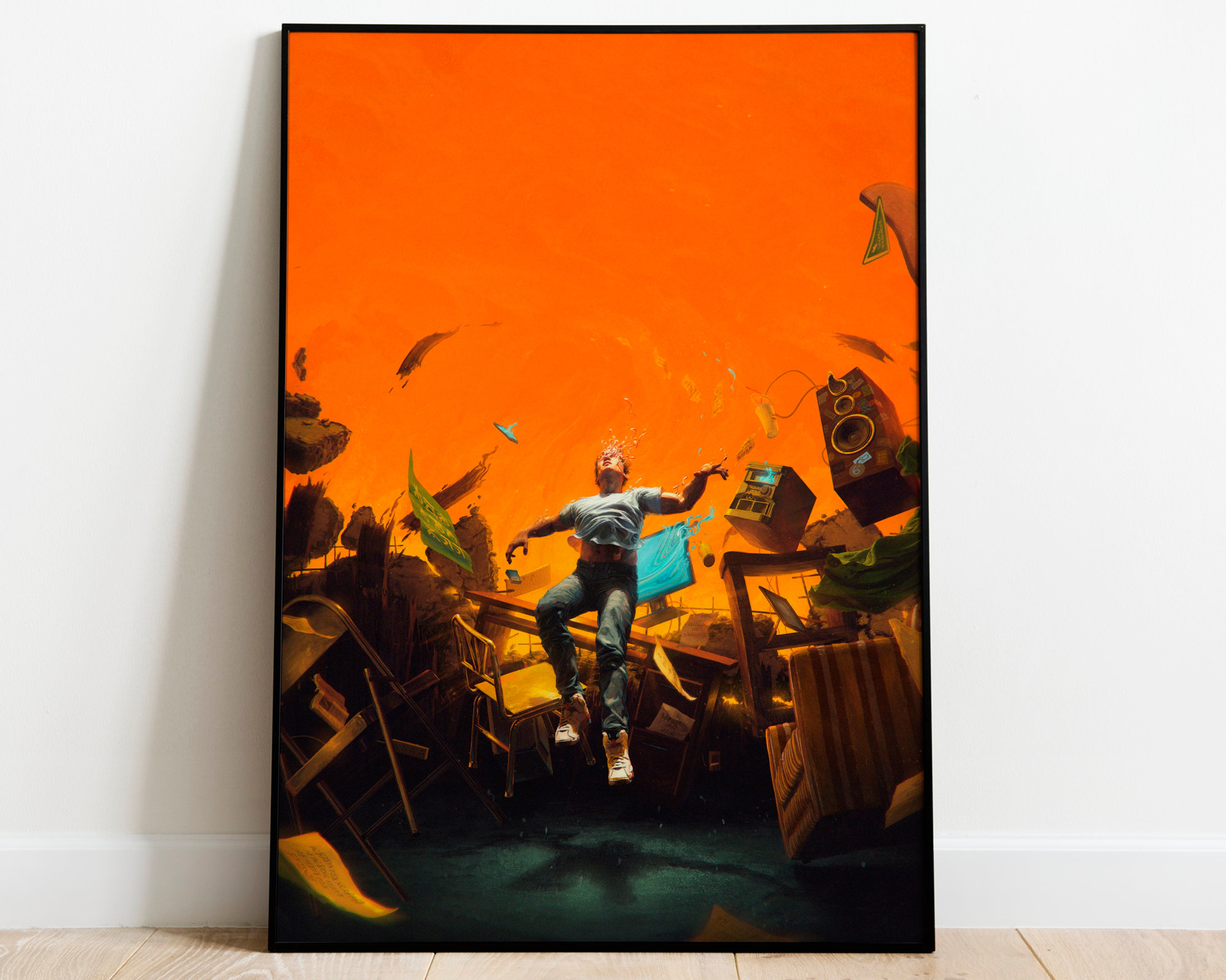 POSTER No Pressure Logic Album Cover Poster Print, Logic Poster, No ...