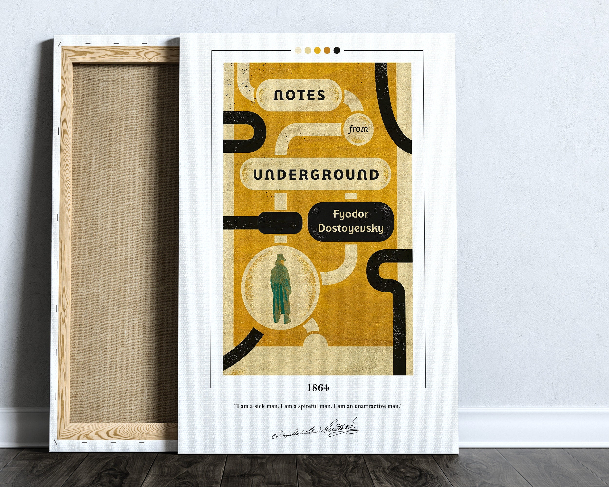 POSTER Notes from Underground Book Cover Poster | Fyodor Dostoevsky ...