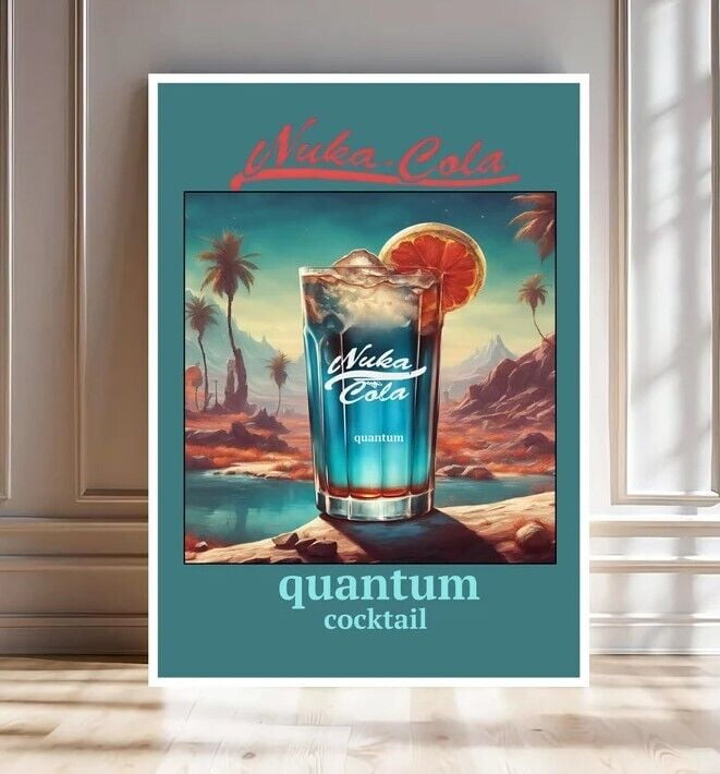 POSTER Nuka Cola Quantum Poster-Art Print Fallout-Gaming Room Wall ...