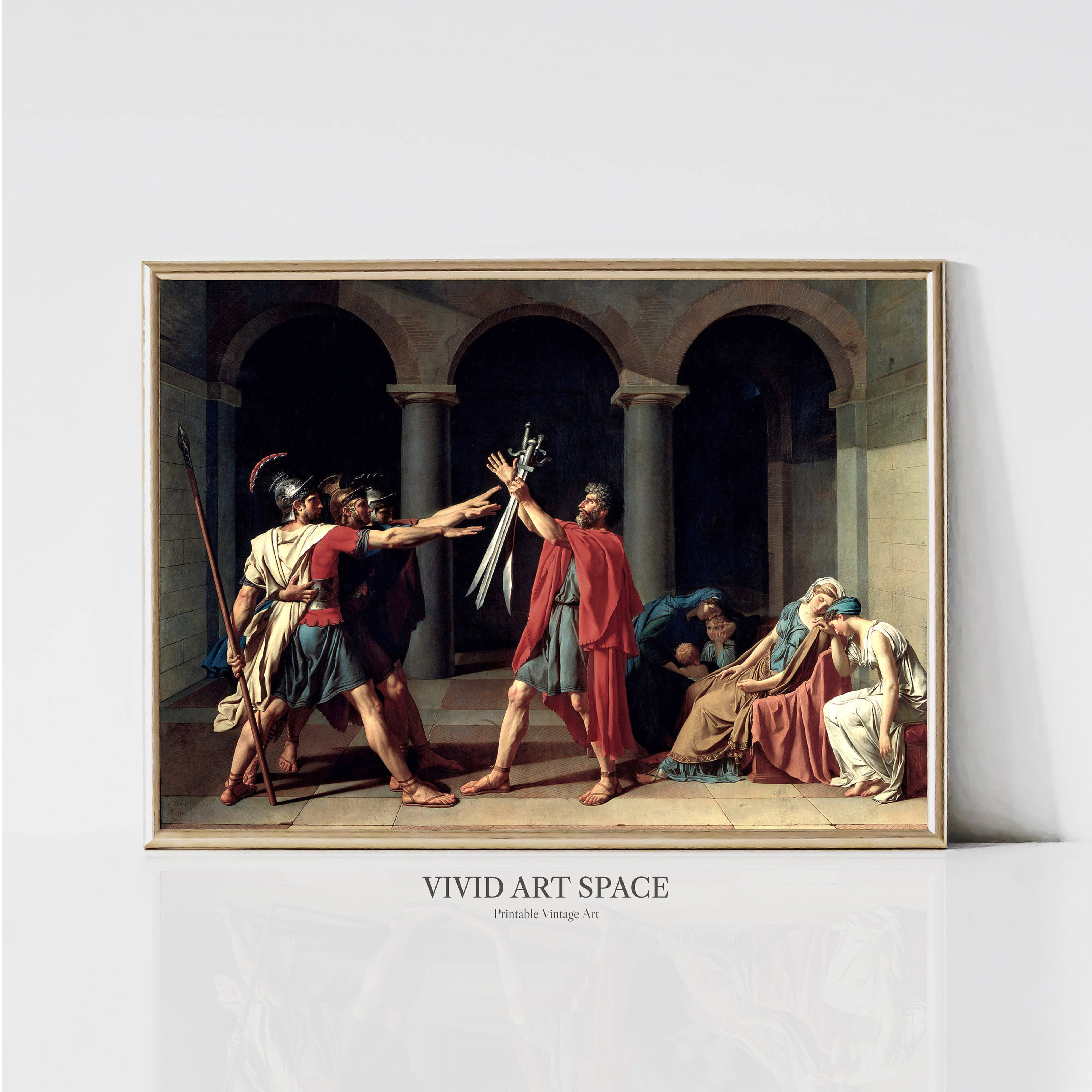 POSTER Oath of the Horatii, Jacques-Louis David | Neoclassical Painting ...