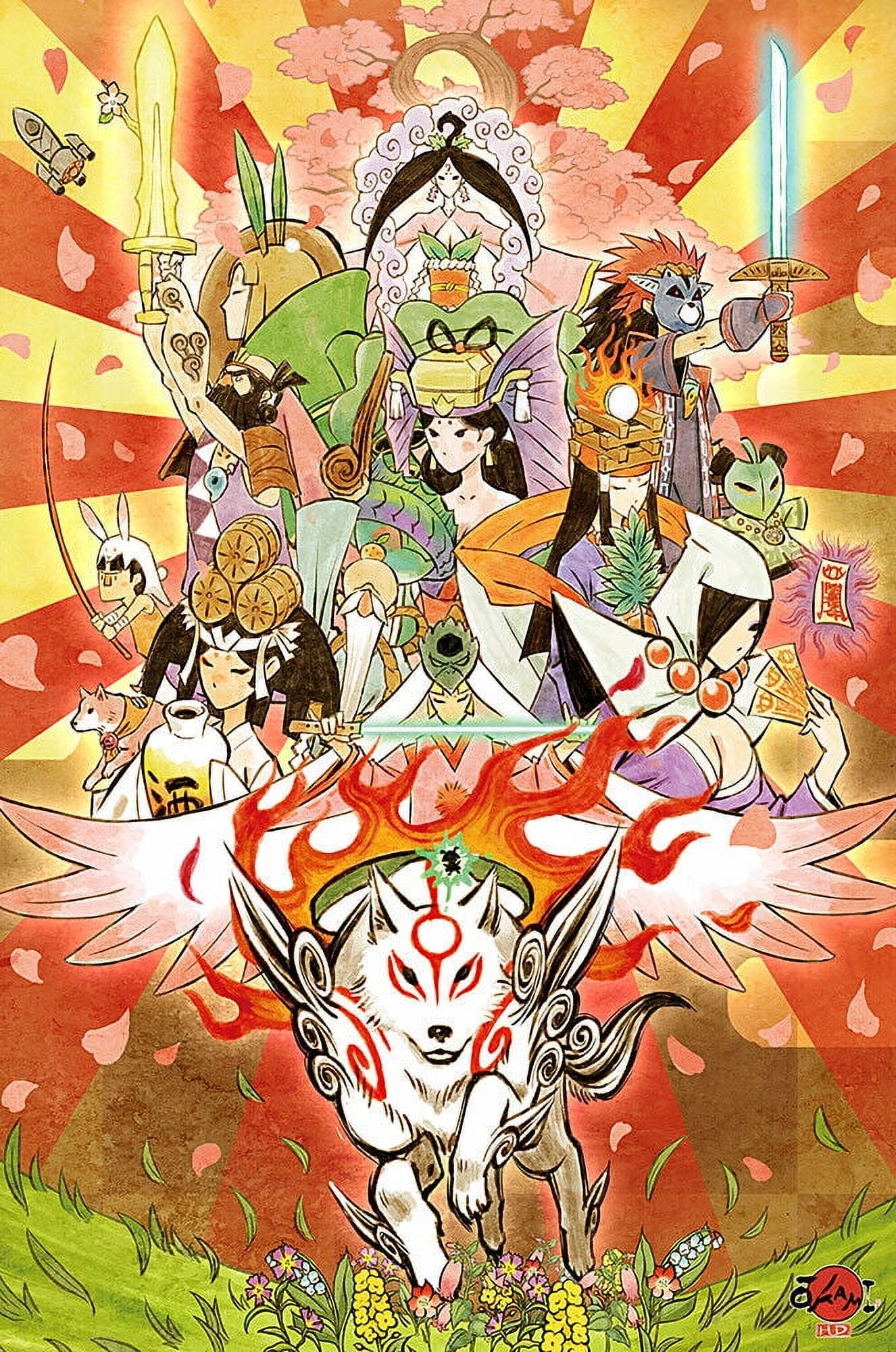 POSTER Okami HD Switch PS4 XBOX ONE PS3 PS2 Premium POSTER MADE IN USA ...