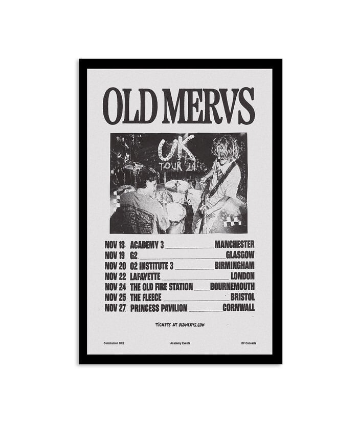 POSTER Old Mervs UK Tour 2024 Poster-12x18-UNFRAMED - Walmart.com