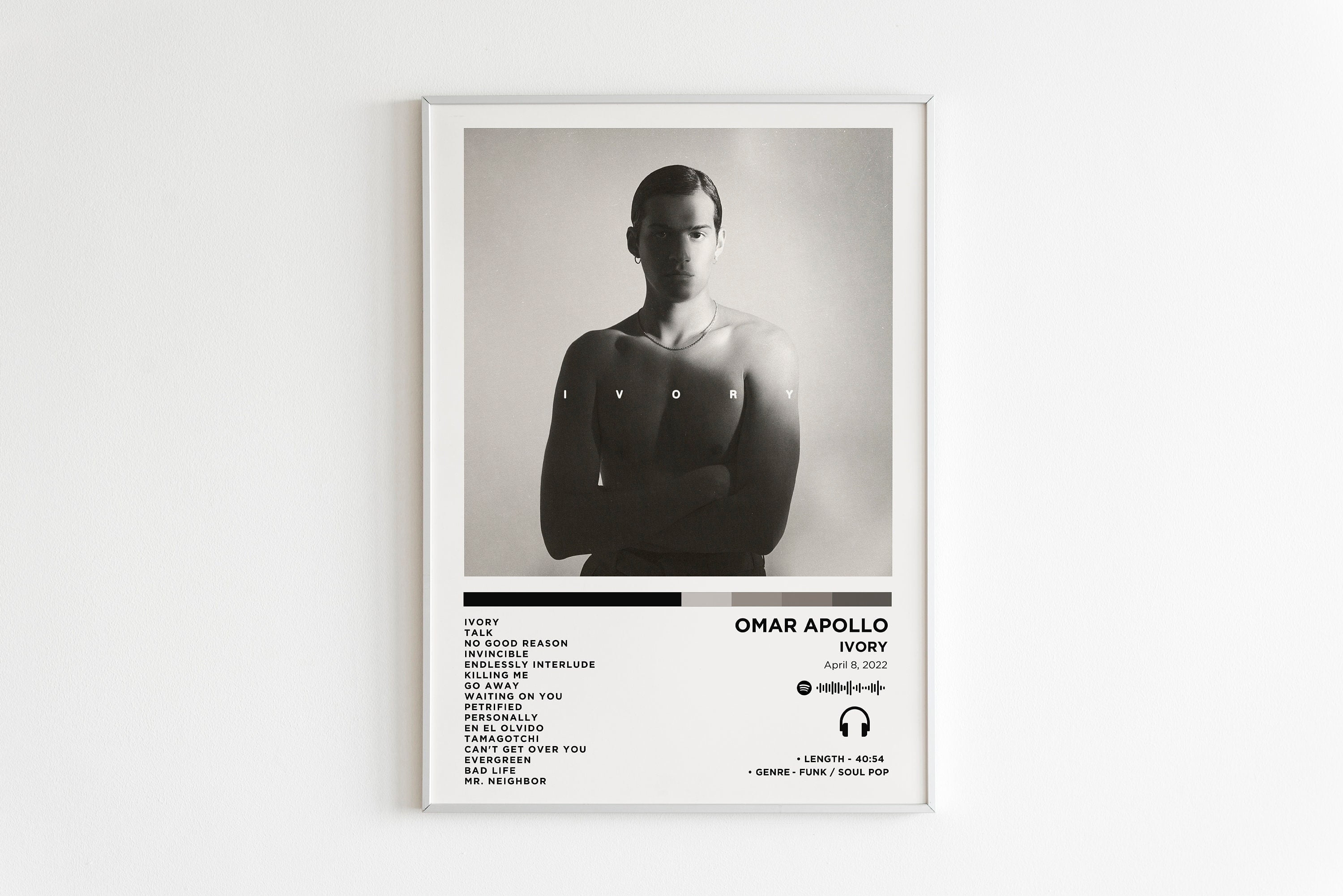 POSTER Omar Apollo - Ivory Album Poster / Album Cover Poster / Music Gift / Music Wall Decor ...