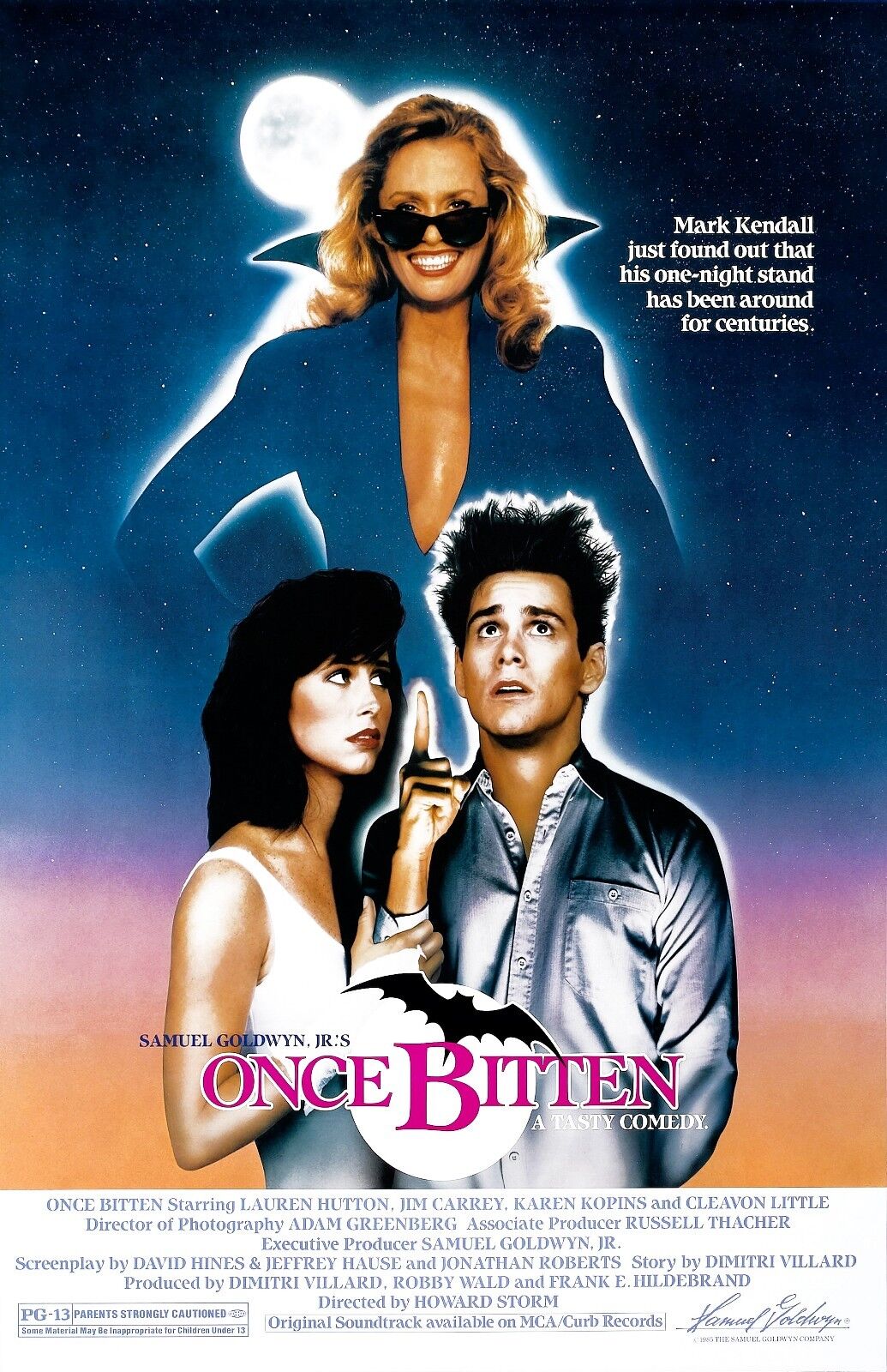 POSTER Once Bitten movie poster (b) - - Jim Carrey, Karen Kopins-8x12 ...