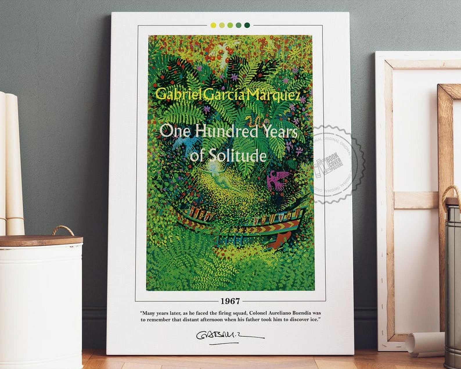 POSTER One Hundred Years of Solitude Book Cover Poster | Gabriel Garcia ...