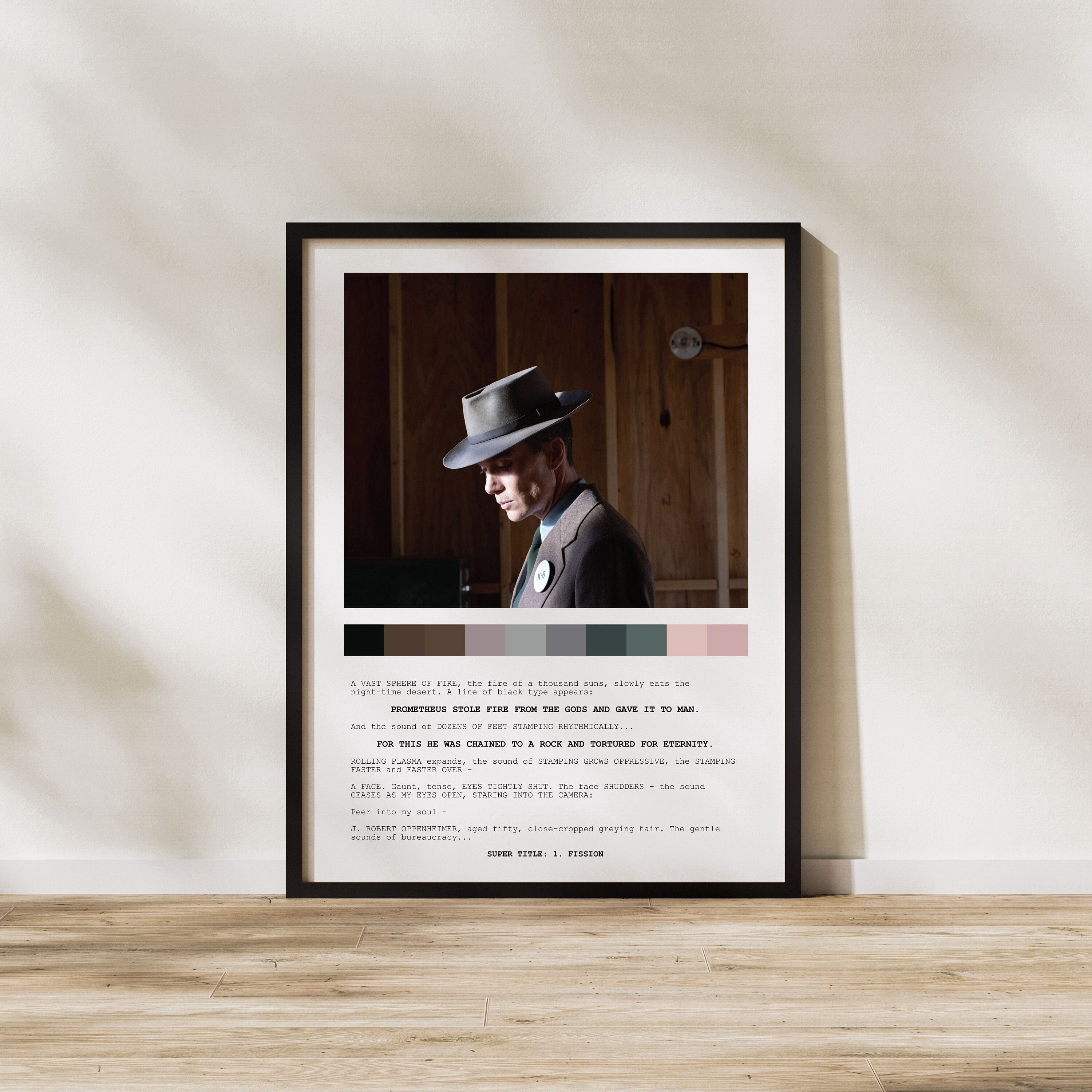 POSTER Oppenheimer Opening Scene | Christopher Nolan | Oppenheimer Gift ...