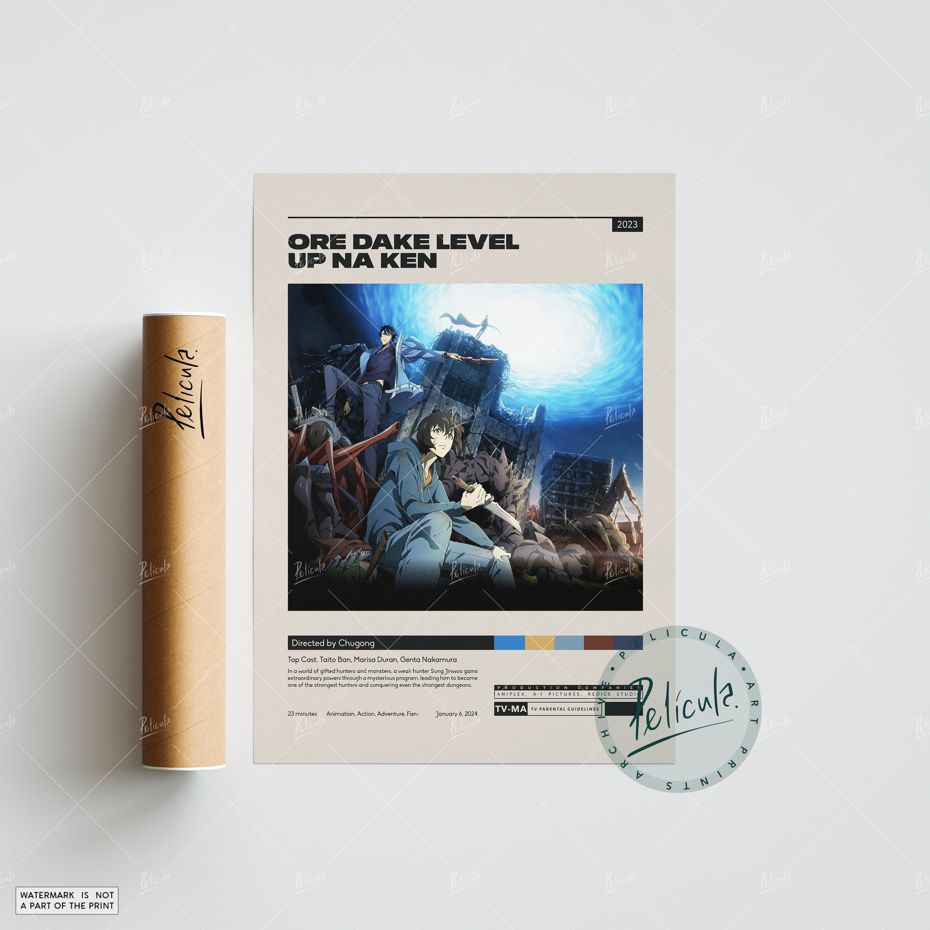 POSTER Ore dake Level Up na Ken | Chugong | Minimalist Tv Series Poster ...