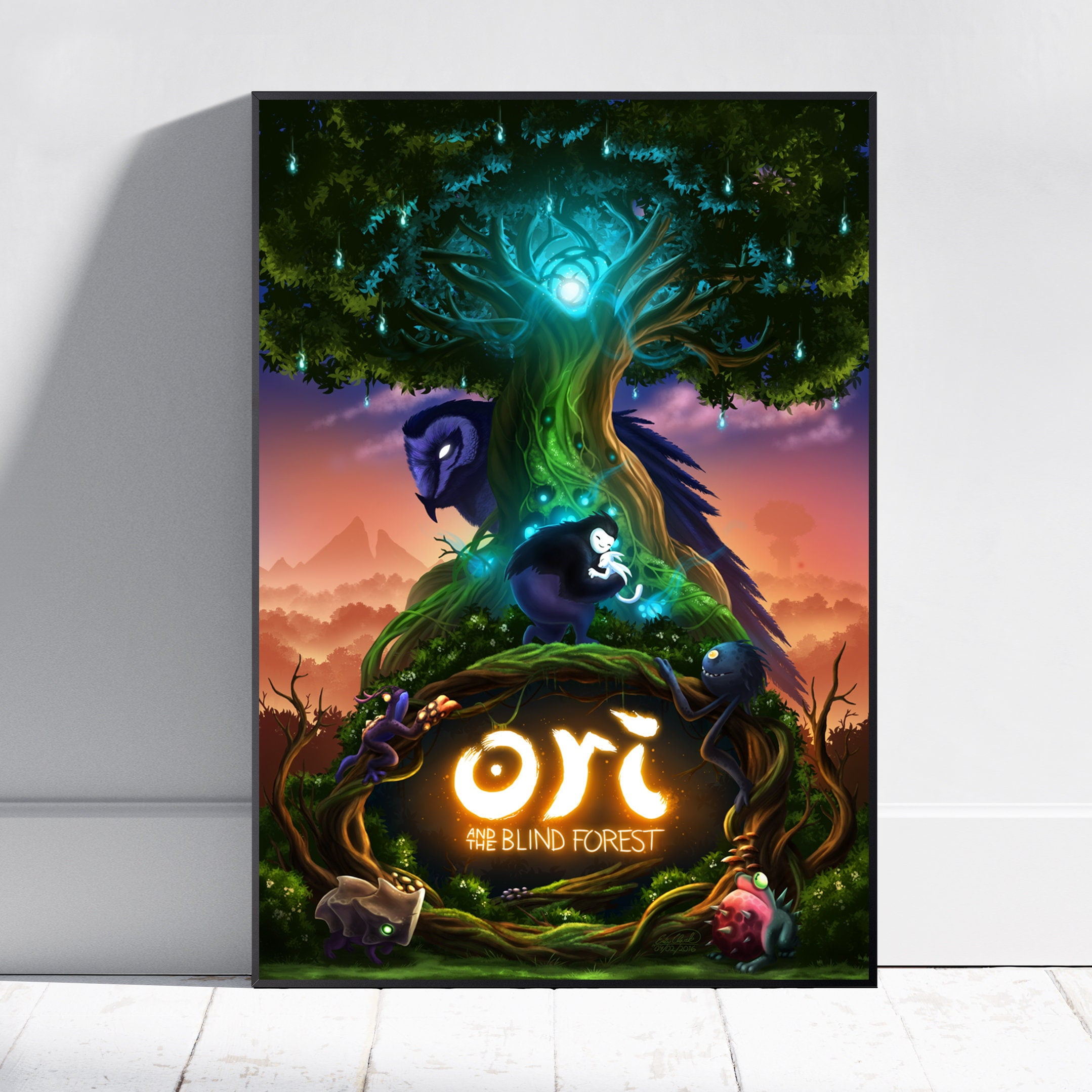 POSTER Ori and the Blind Forest Poster, Naru Wall Art, Game Poster Gift ...