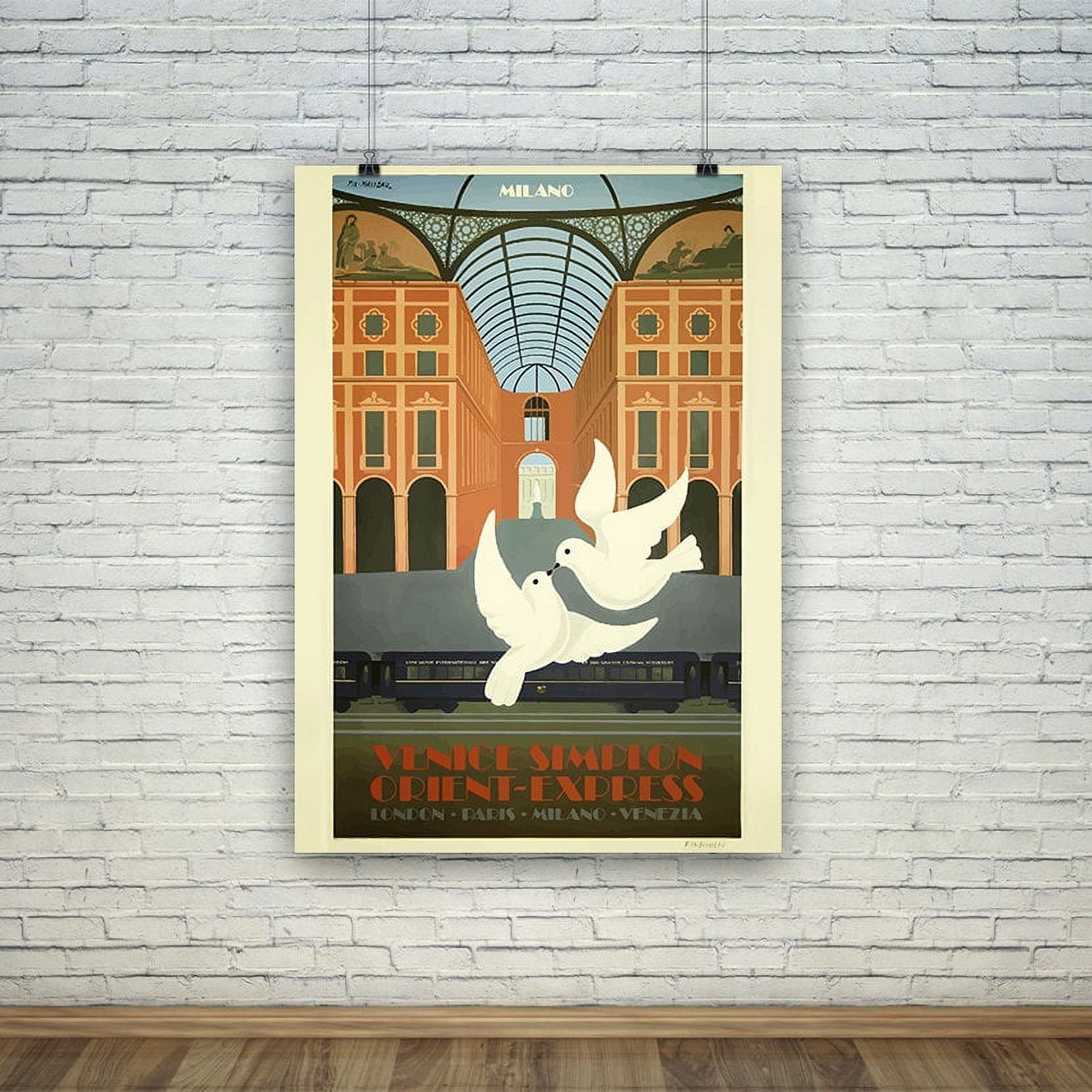 POSTER Orient Express Posters: Vintage Train Travel Prints-UNFRAMED ...