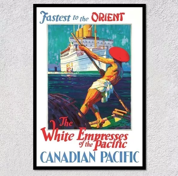 POSTER Orient Line Cruises - Canadian Pacific Steamships UNFRAMED ...