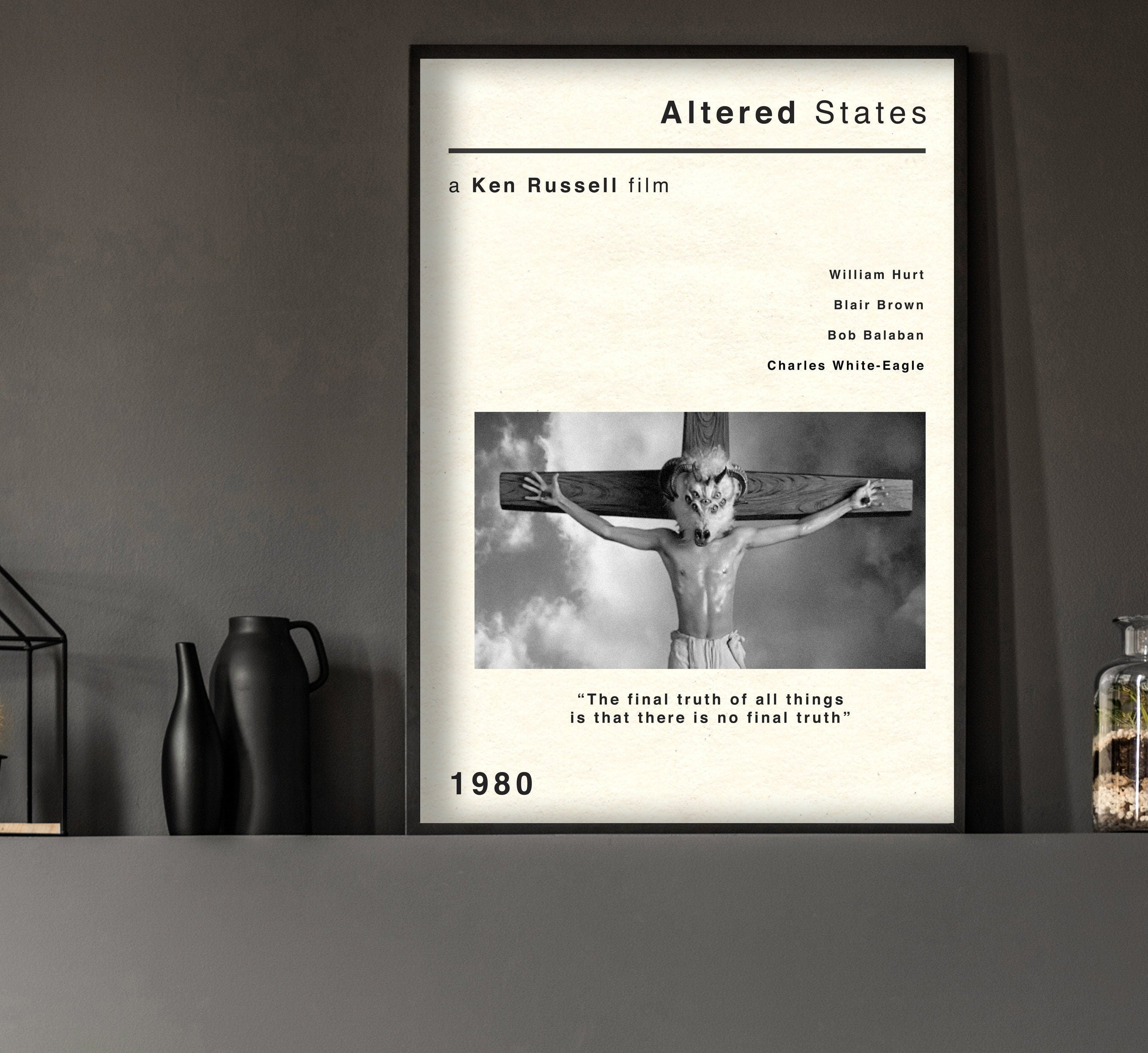 POSTER Original Minimalist Style Altered States Movie Poster | Film ...