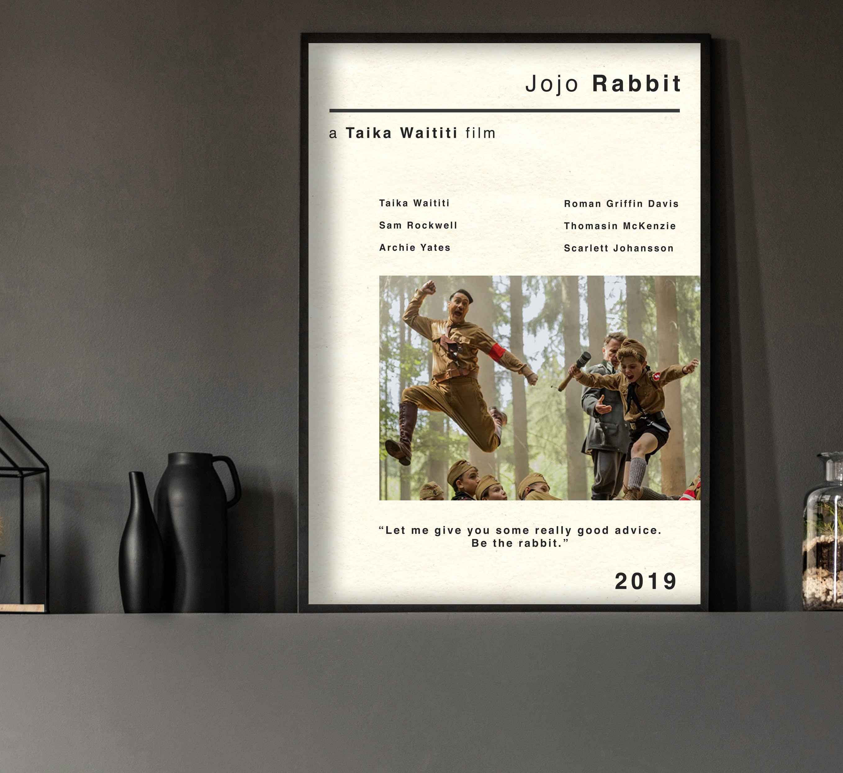 POSTER Original Vintage Style Jojo Rabbit Movie Poster | Film | Art ...