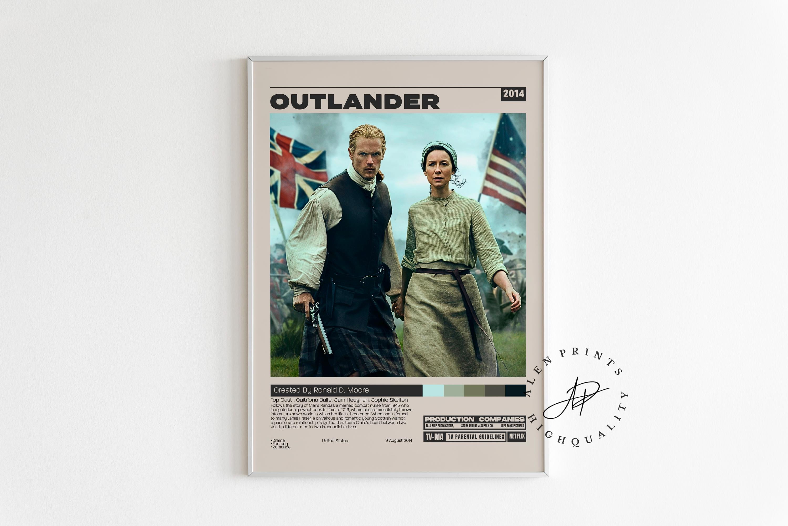 POSTER Outlander Poster, Ronald D. Moore, Minimalist Tv Series, Vintage ...