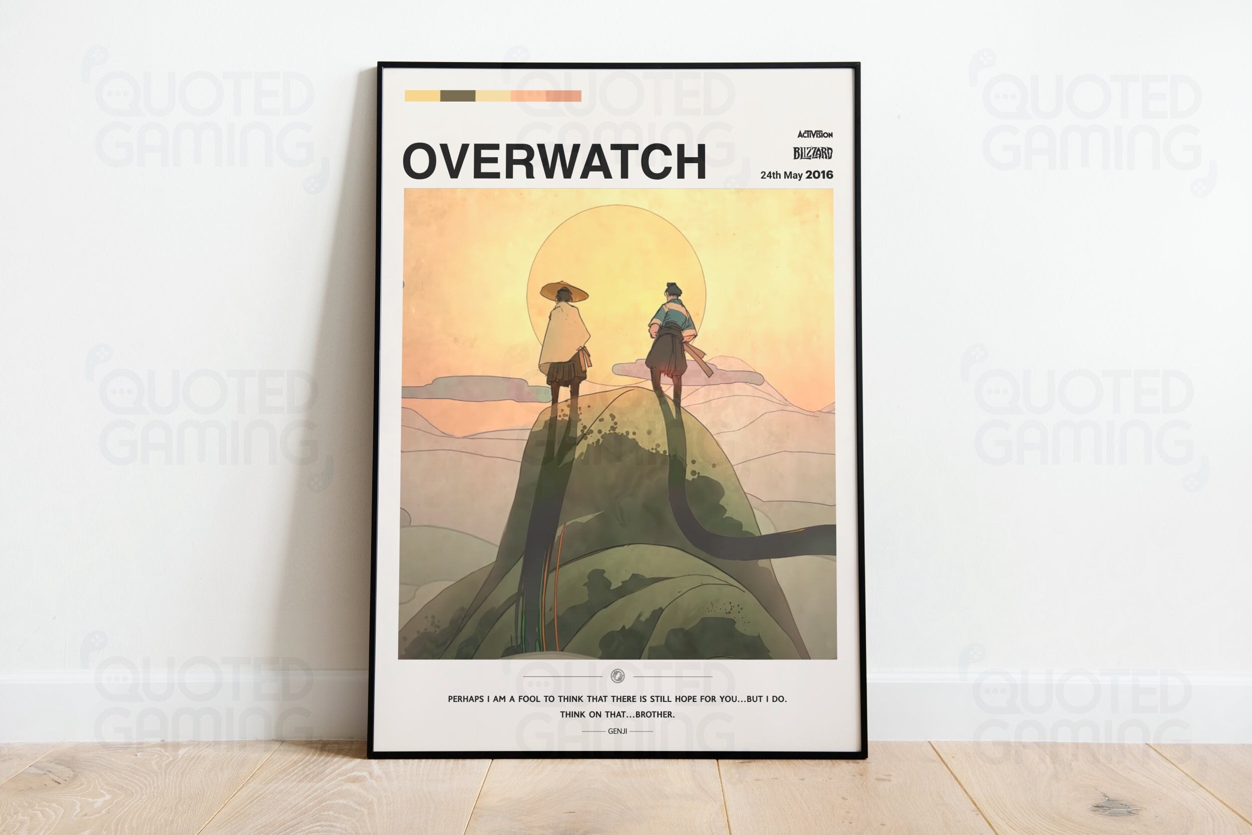 POSTER Overwatch (2016) - Video Game Poster, Minimalist, Dragons, Genji ...
