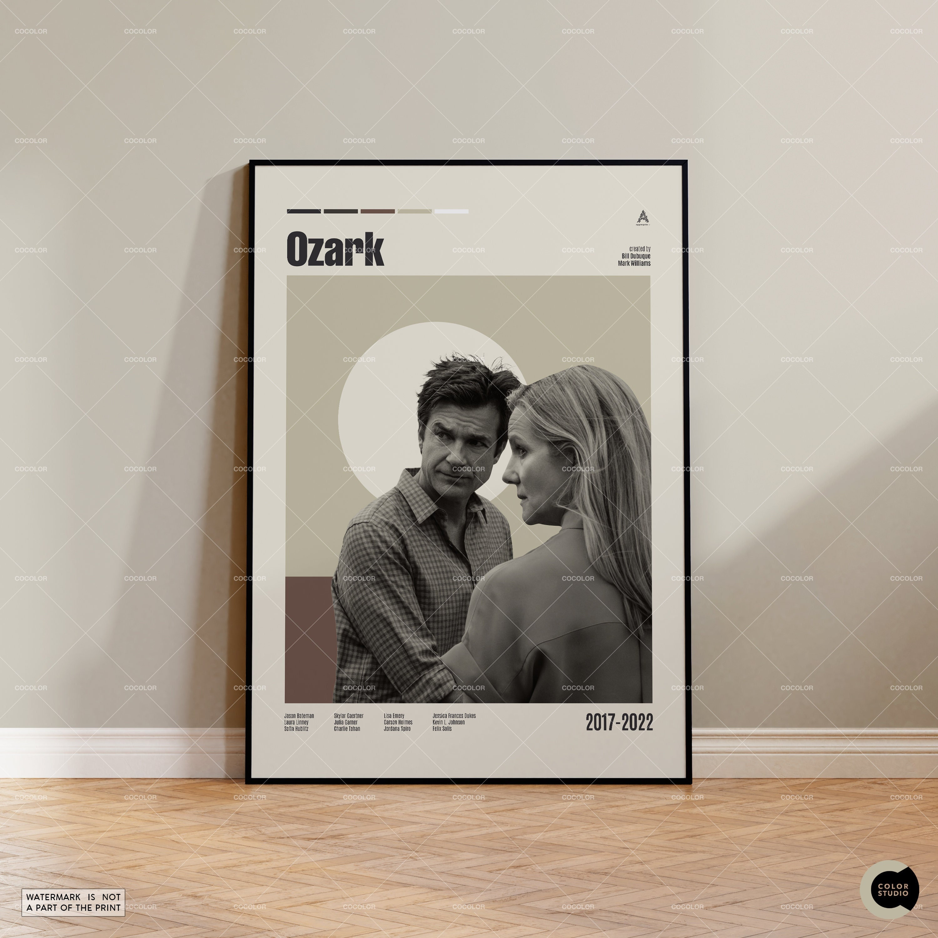 POSTER Ozark, Bill Dubuque, Retro Movie Poster, Midcentury Modern ...