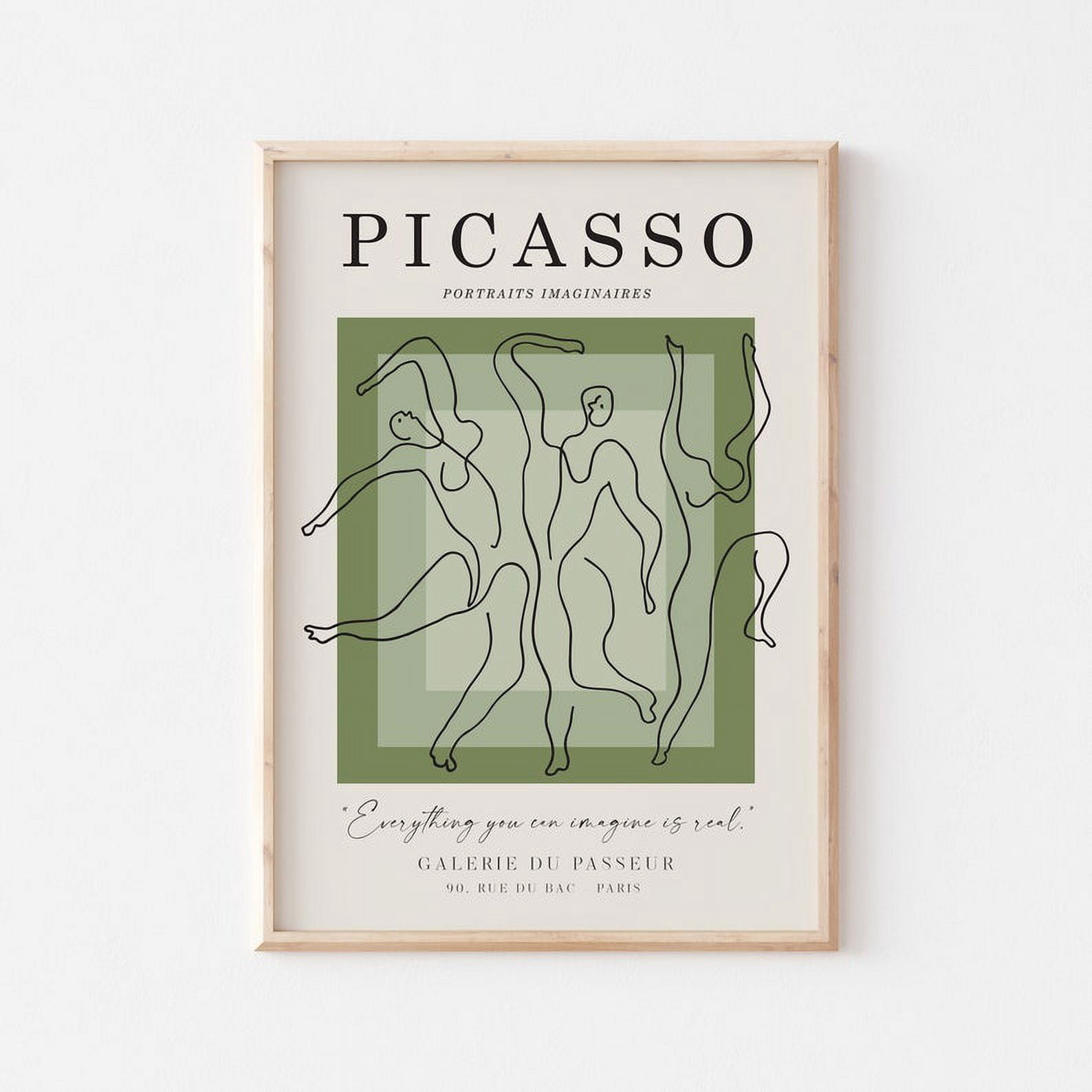 POSTER PABLO PICASSO Large Print | Picasso Exhibition, Minimalist ...