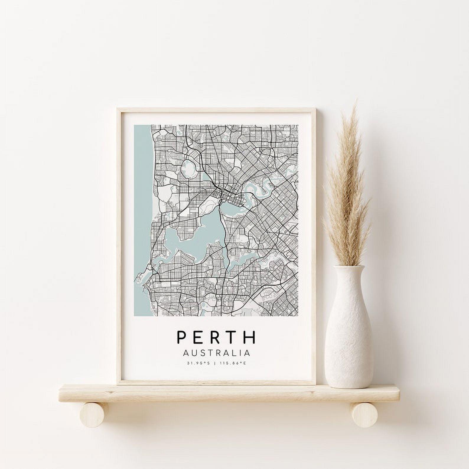 POSTER PERTH Australia City Map, Gift Map, Map Poster, map gift ...