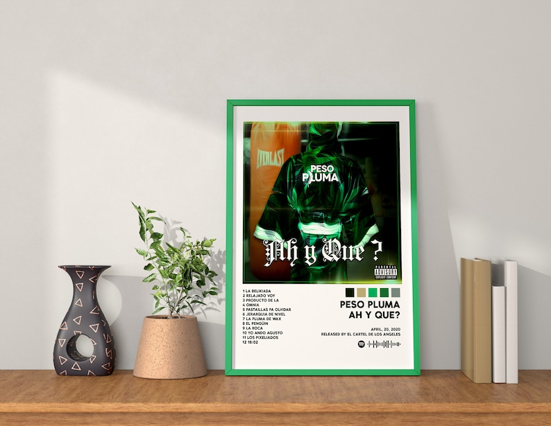POSTER PESO PLUMA / Ah Y Que? / Imprimible , portada del álbum, poster ...
