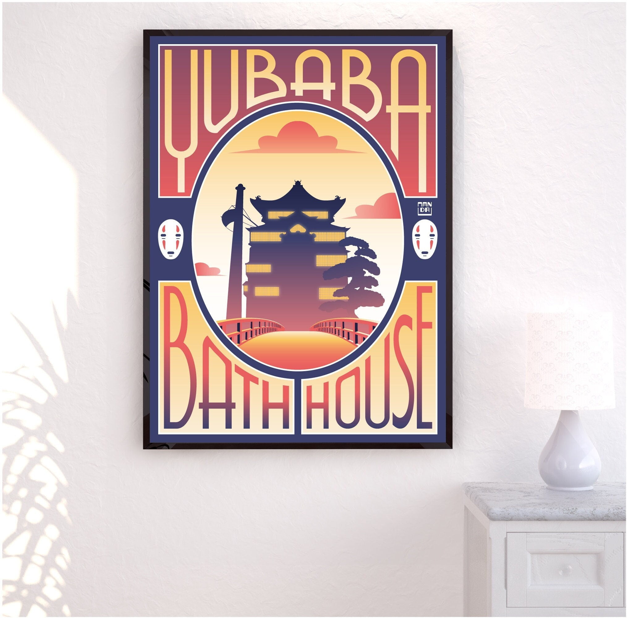 POSTER POSTER A3 || Yubaba Bath House - Chihiro Ghibli-UNFRAMED ...