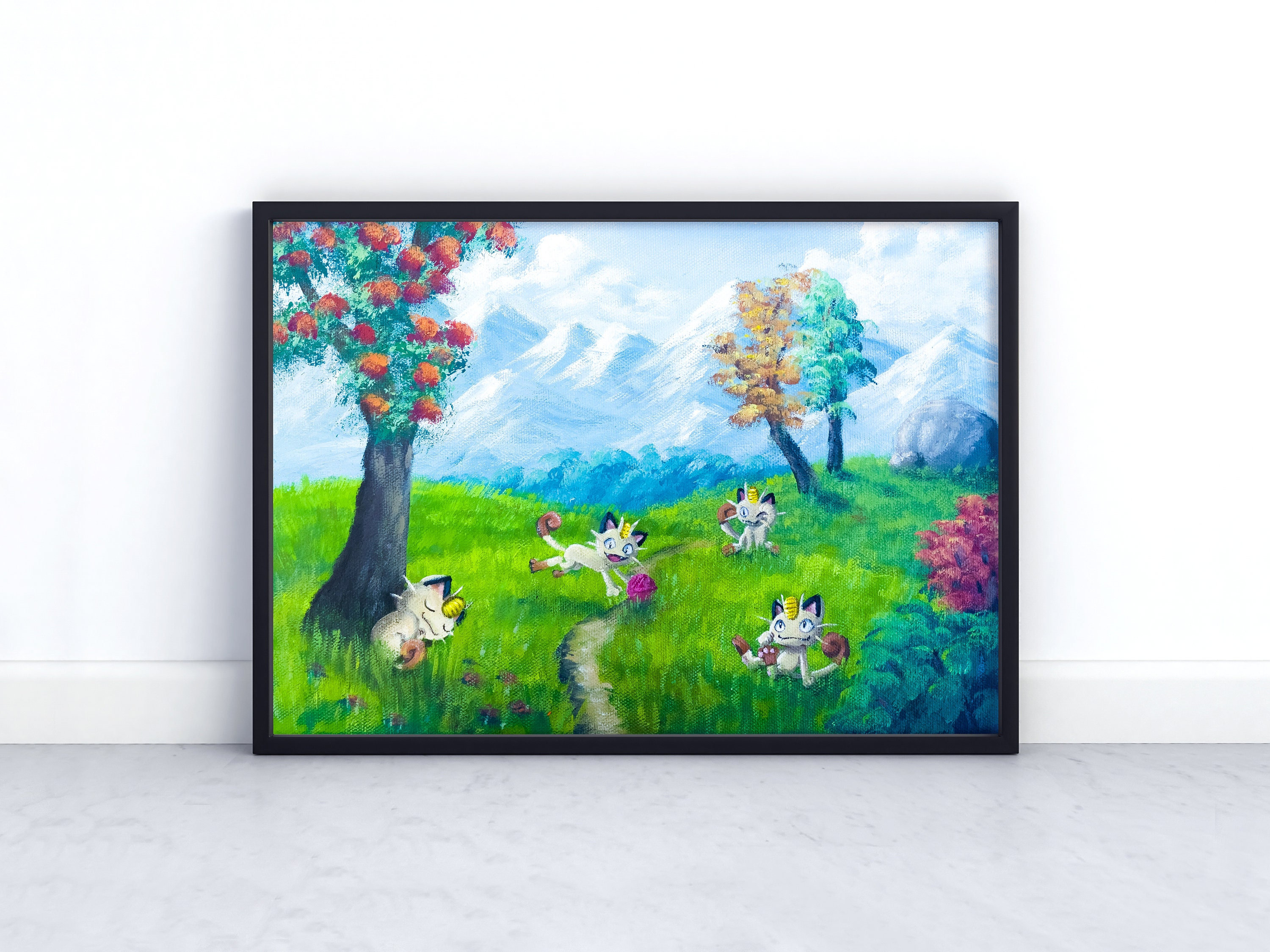 POSTER POSTER Wilde Meowths Pokemon painting, Pokemon art - Meowth ...