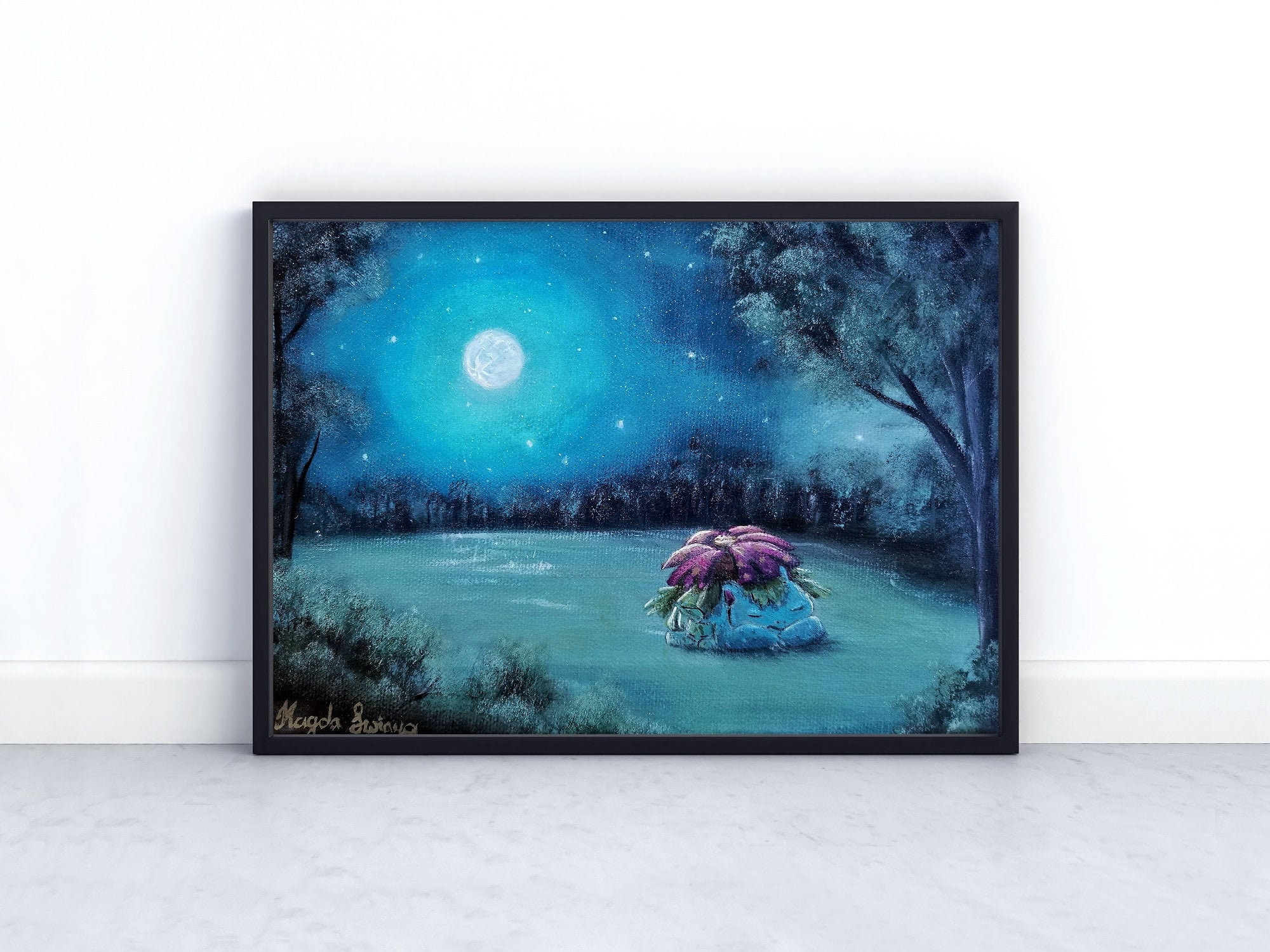 POSTER POSTER of Venusaur Forest Pokemon art - Venusaur print - Pokemon ...
