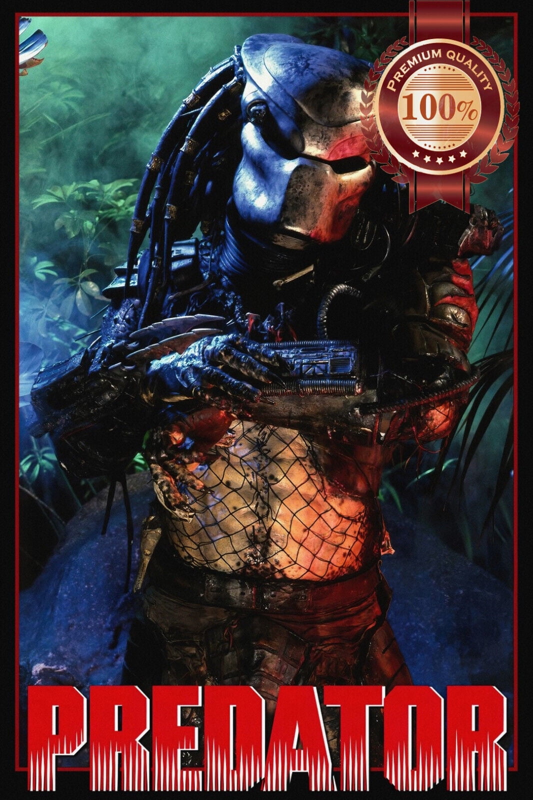 POSTER PREDATOR CREATURE ALIEN PHOTO PICTURE ORIGINAL MOVIE CINEMA ...