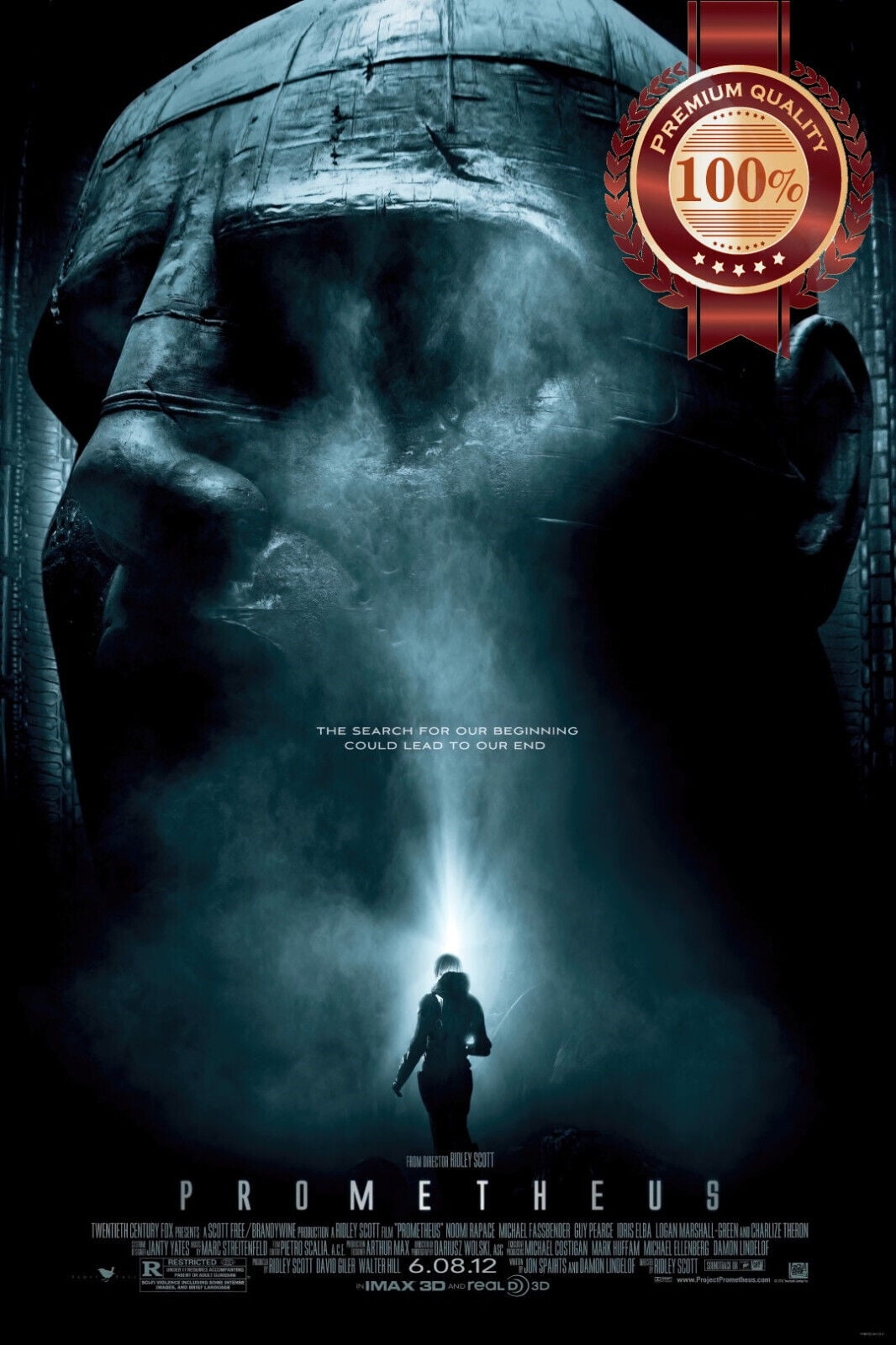 POSTER PROMETHEUS 2012 ALIENS ORIGINAL OFFICIAL CINEMA MOVIE FILM PRINT ...