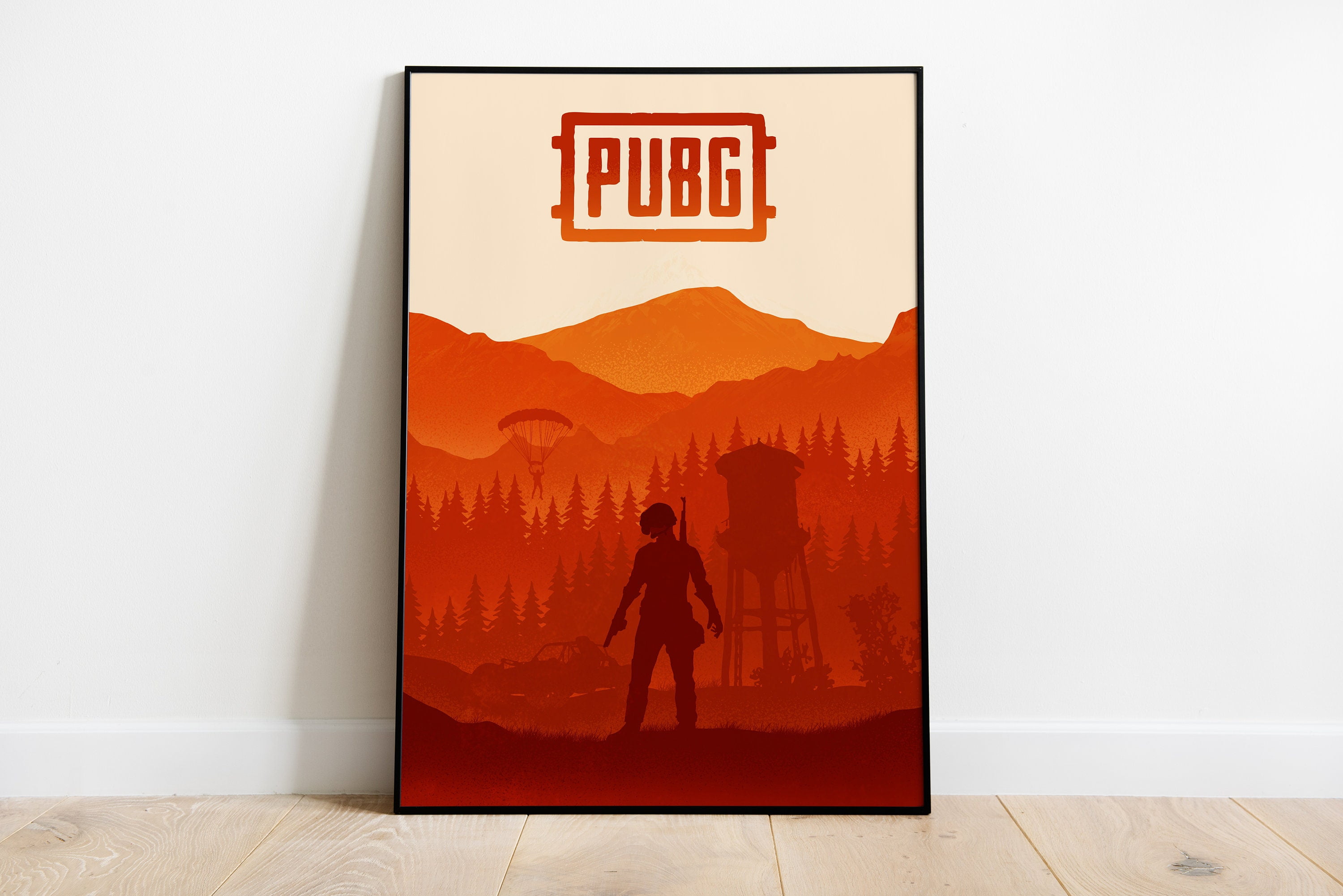 POSTER PUBG Battlegrounds Poster Print, Video Game Poster Art, Gaming ...