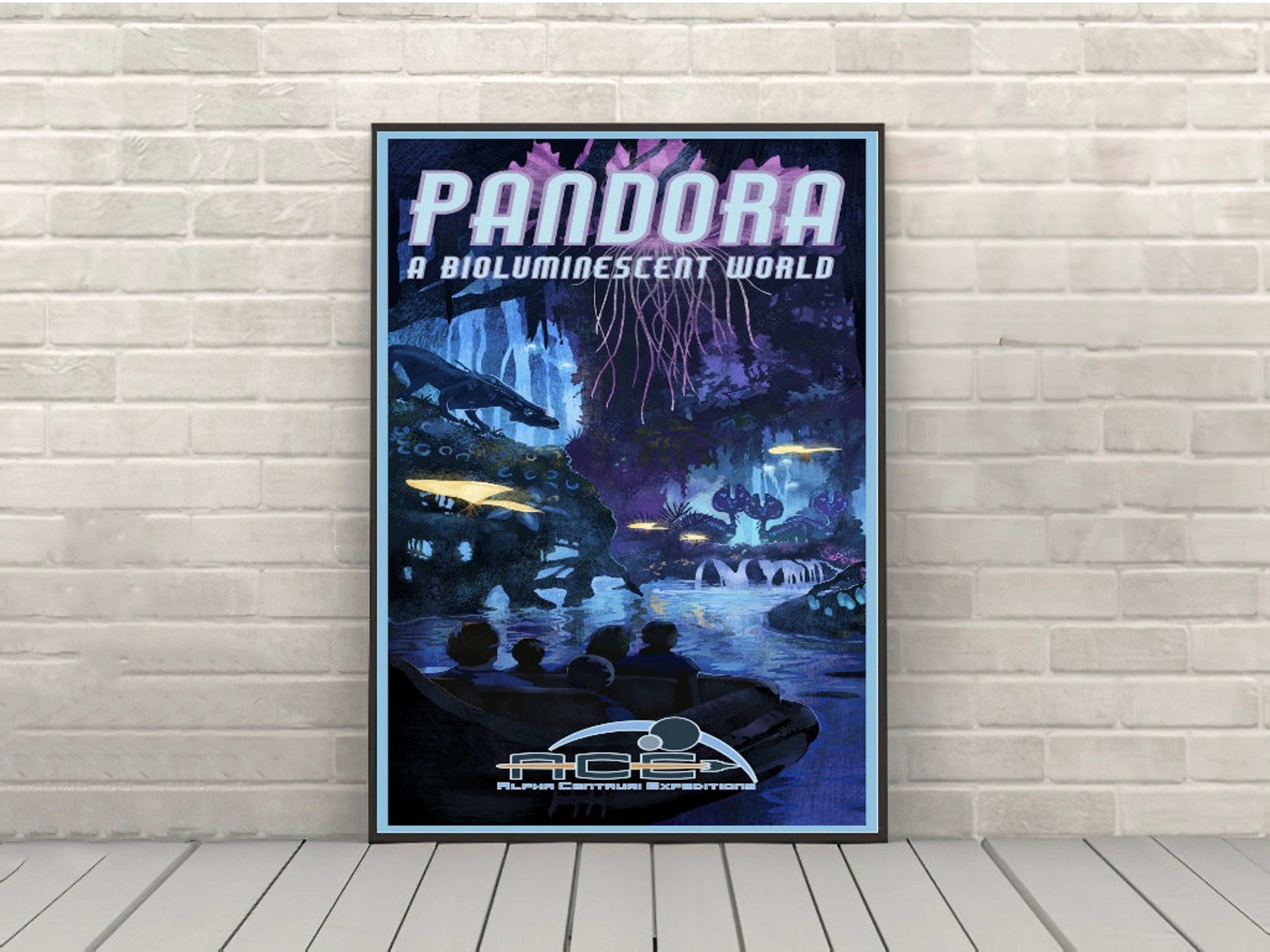 POSTER Pandora A Bioluminescent World Poster Navi River Journey Poster ...