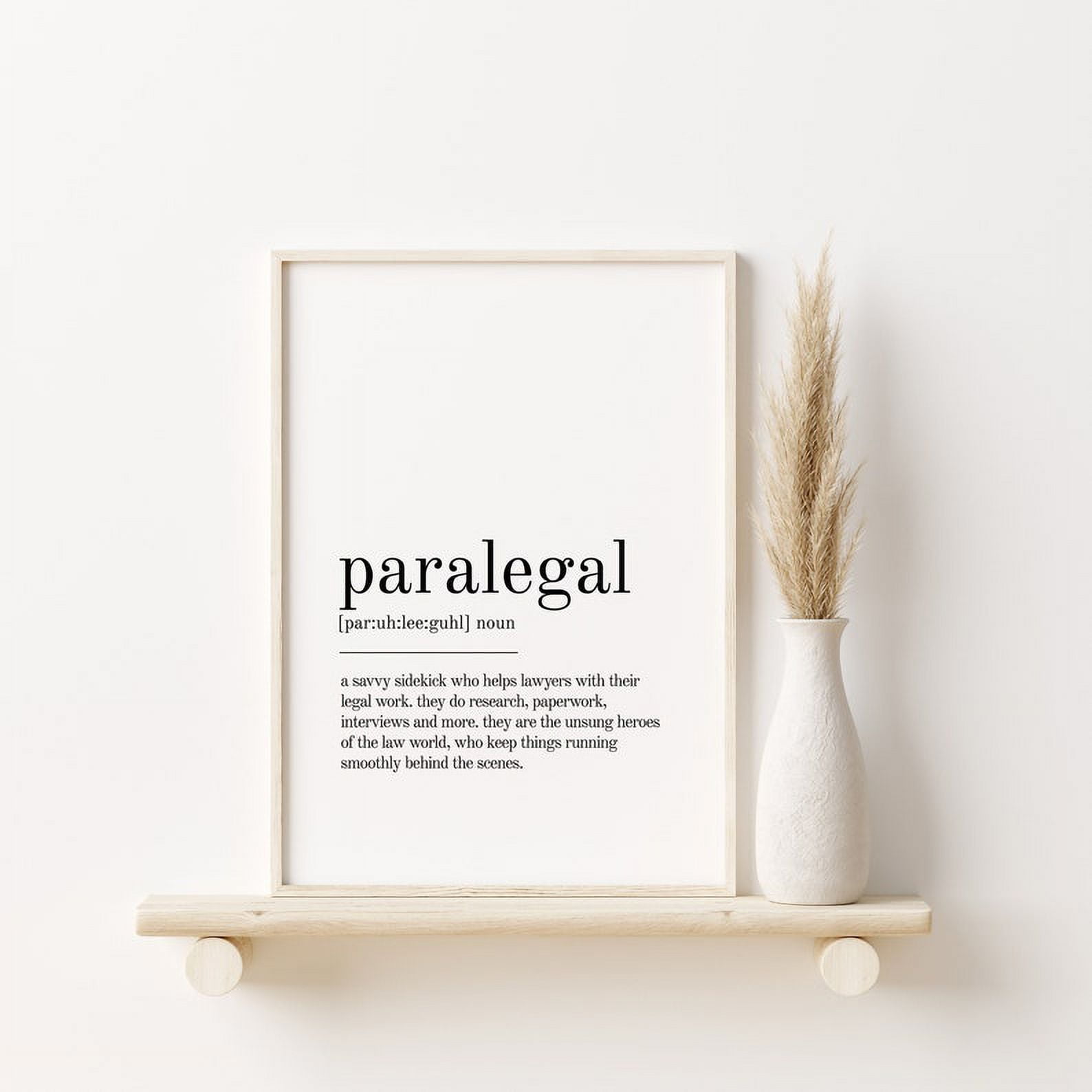 POSTER Paralegal Definition Print, book quote print, office definition ...