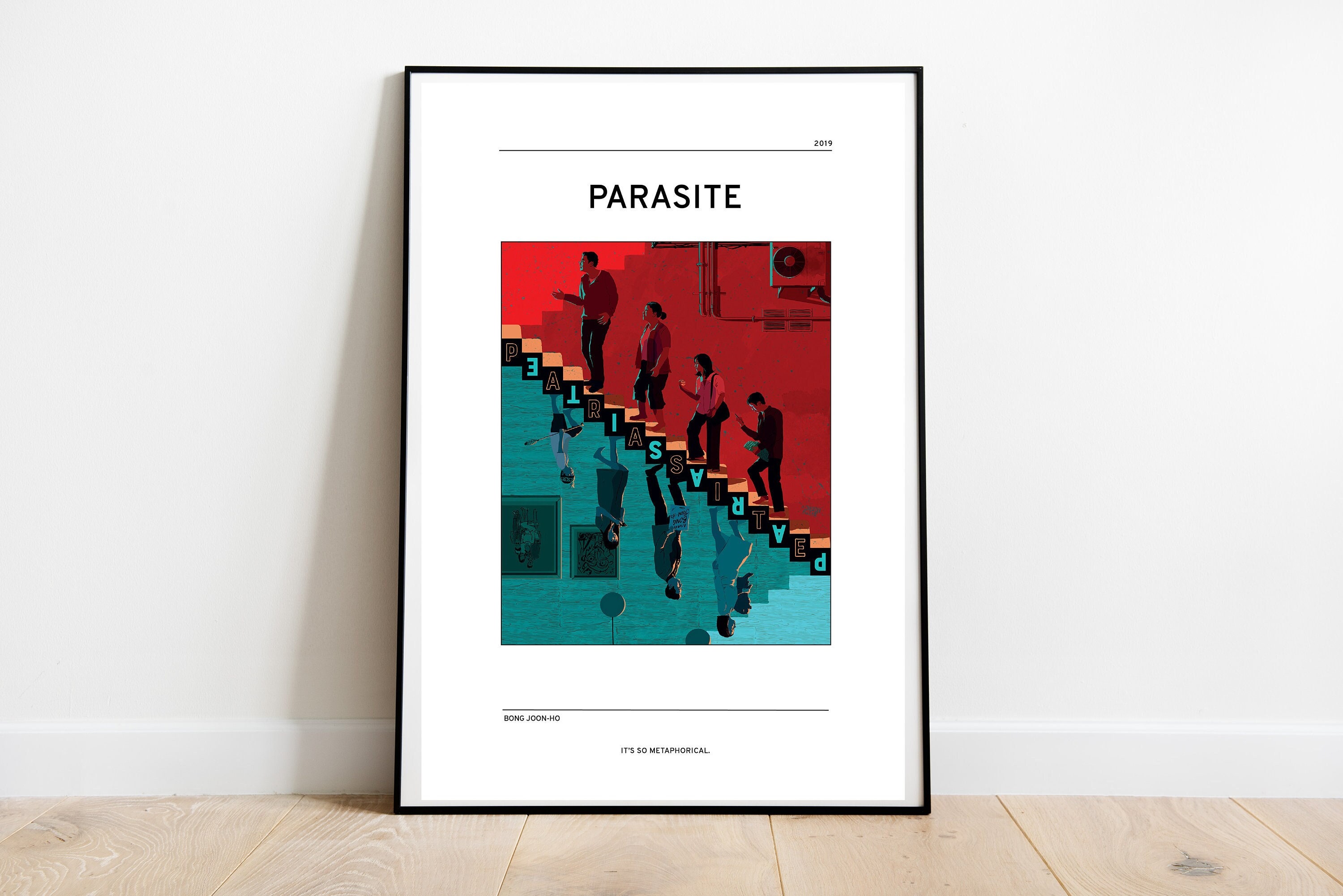 POSTER Parasite Inspired Art Print | Parasite - Bong Joon Ho Poster-UNFRAMED - Walmart.com
