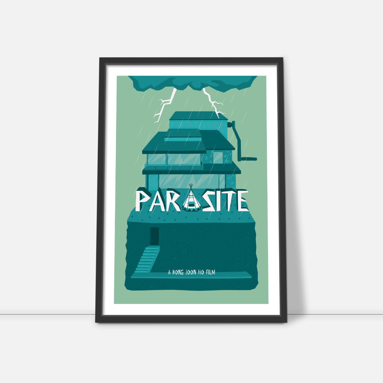 POSTER Parasite Inspired Minimalist Movie Poster-UNFRAMED - Walmart.com