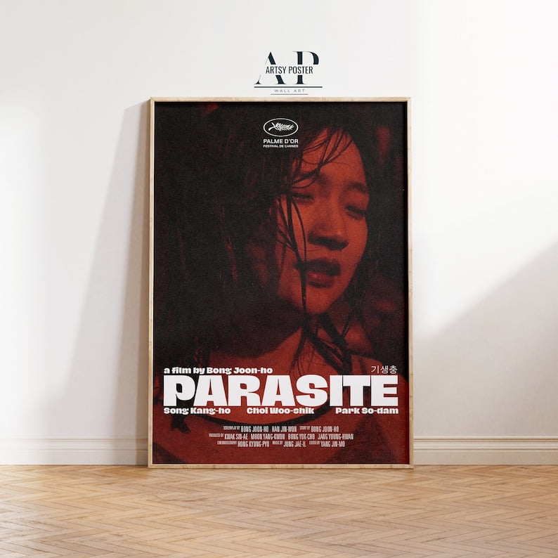 POSTER Parasite Movie Poster, Bong Joon Ho's Award-Winning Film Art Print, Korean Cinema Wall ...