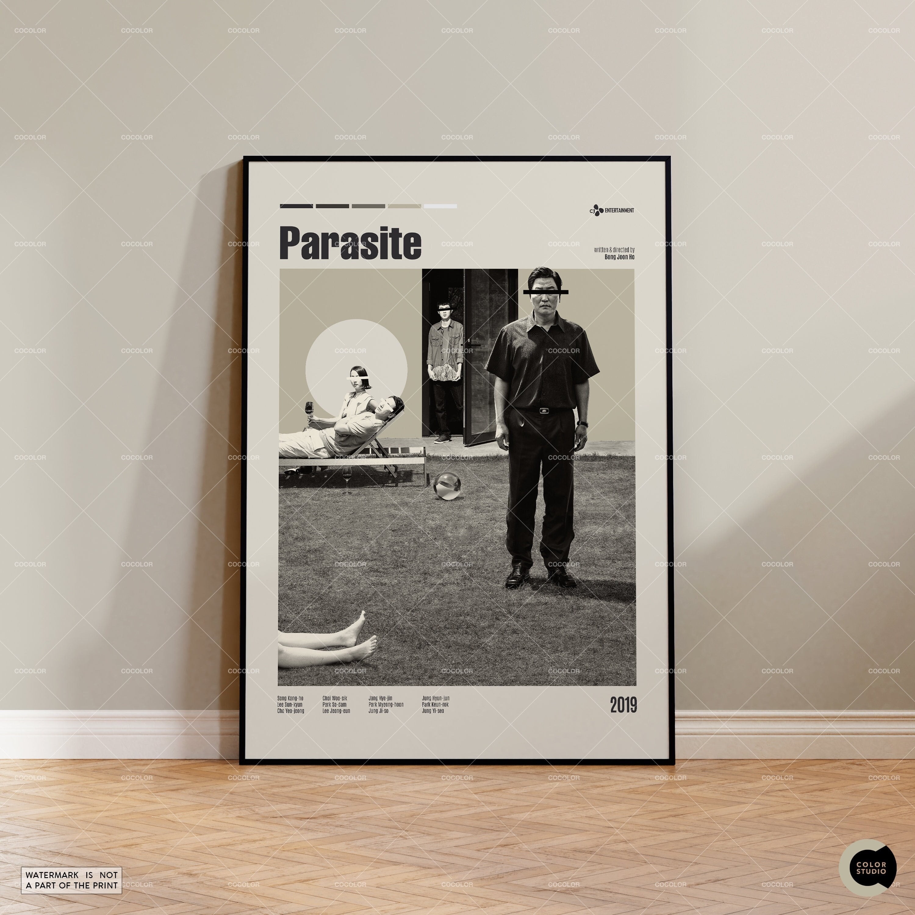 POSTER Parasite, Retro Movie Poster, Midcentury Modern, Retro Tv Show Poster, Minimal Movie Art ...