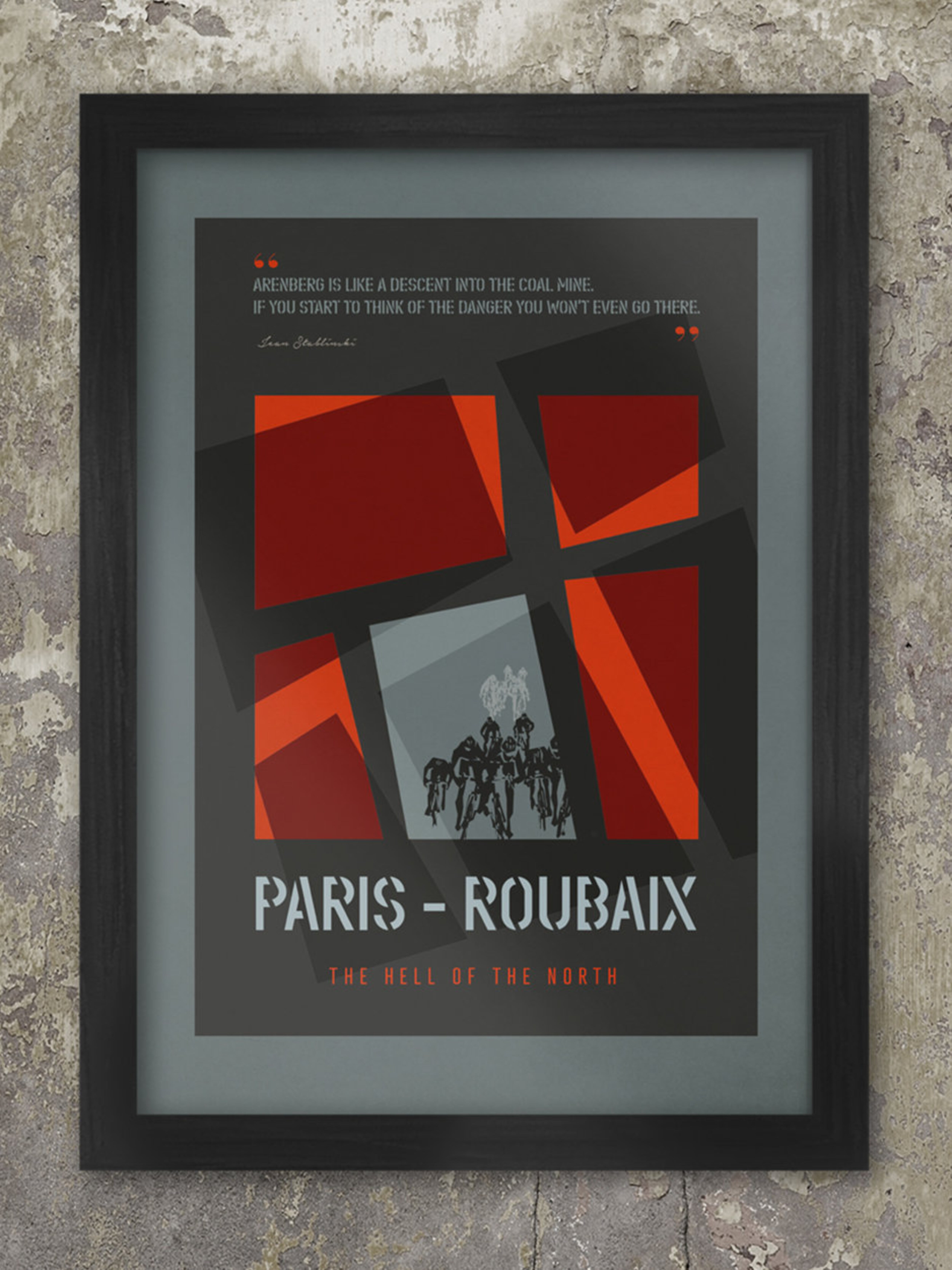 POSTER Paris-Roubaix Cycling Posters - The Monuments-UNFRAMED - Walmart.com