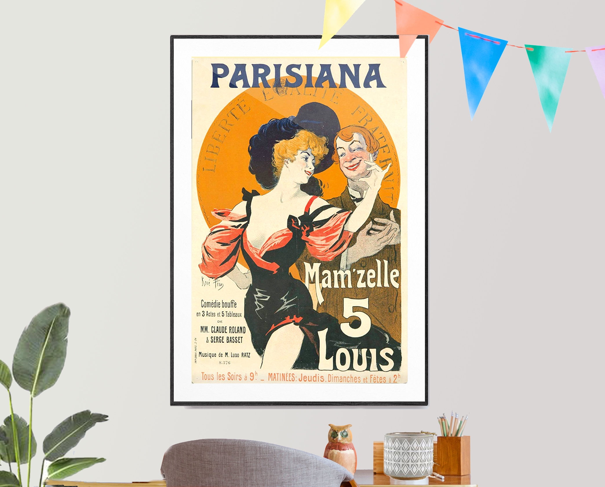 POSTER Parisiana Vintage Entertainment Poster - Poster Paper, Sticker ...
