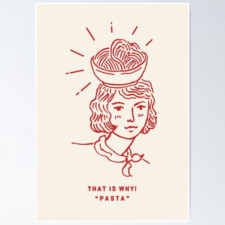 POSTER Pasta, Pasta Definition Print, Pasta Lover Gift, Pasta Wall Art ...