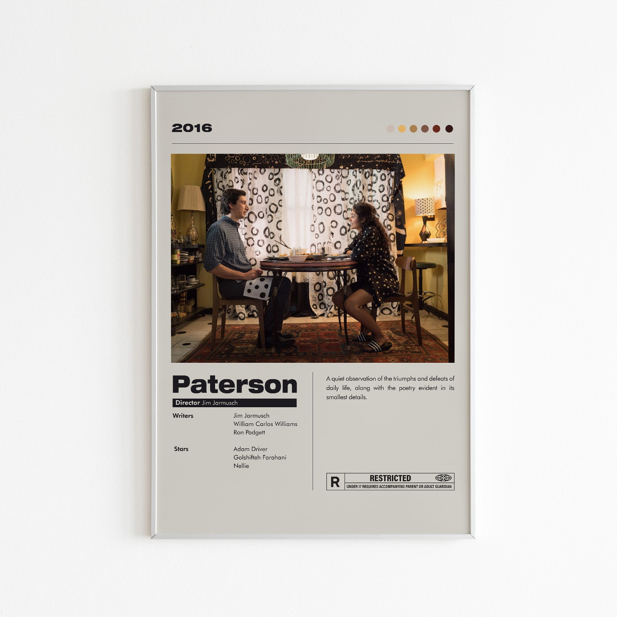 POSTER Paterson Movie Poster | Minimalist Movie Poster | Jim Jarmusch ...
