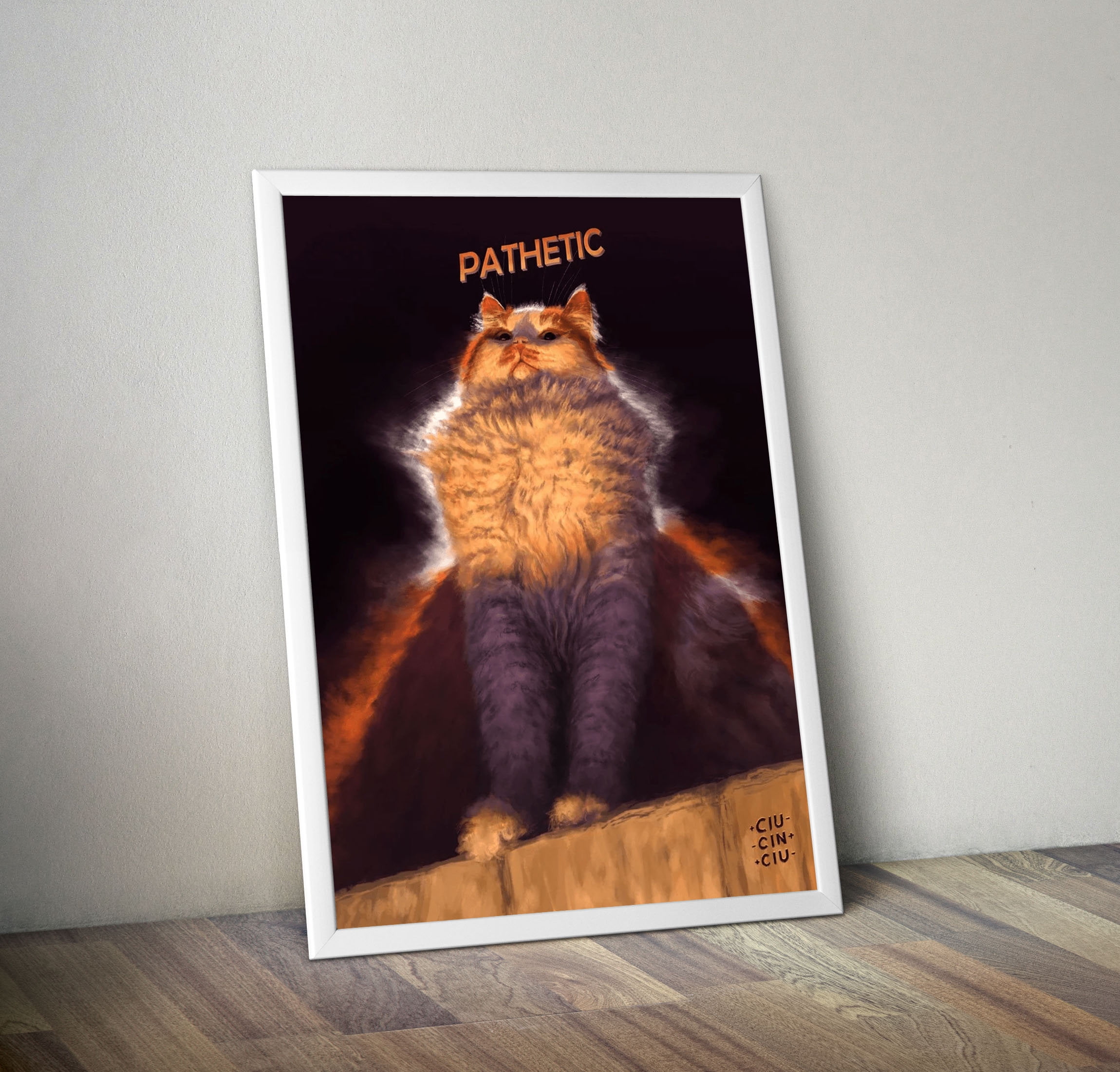 POSTER Pathetic Cat Poster Scathing Feline Poster Funny Memes Funny ...