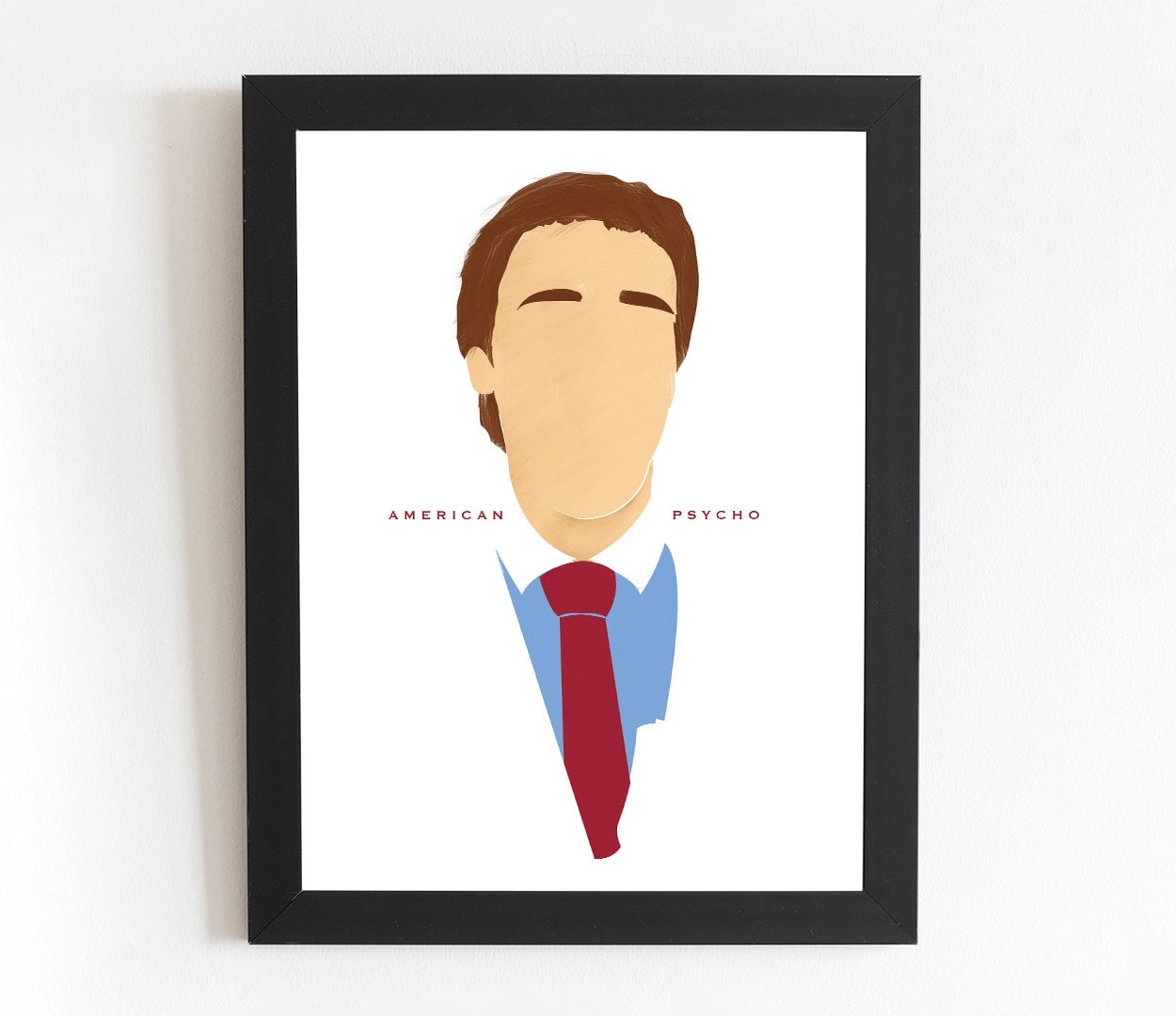 POSTER Patrick Bateman American Psycho Minimal Illustrated Movie Poster ...